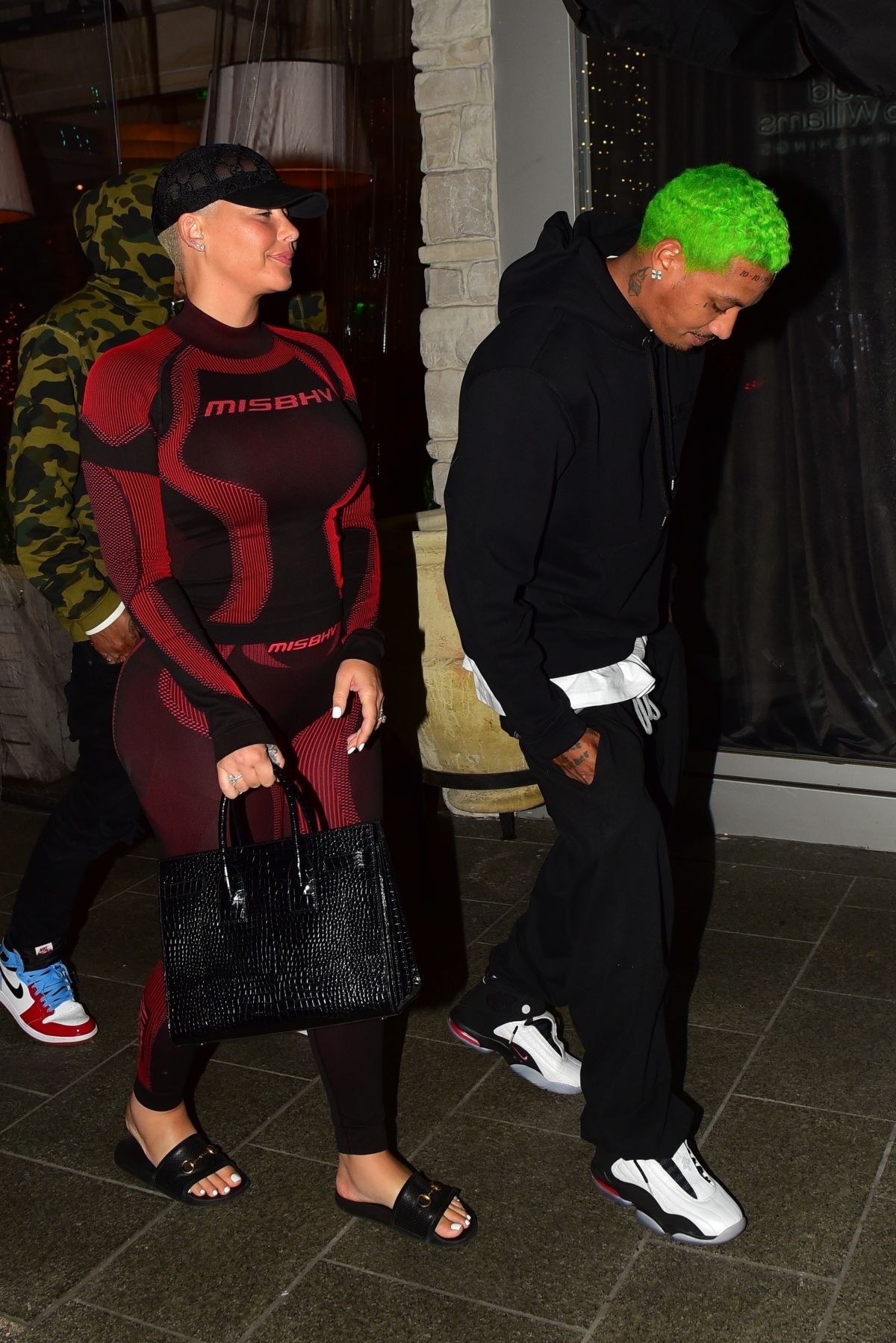 AMBER ROSE and Alexander AE Edwards Out for Dinner in Beverly Hills 12 ...