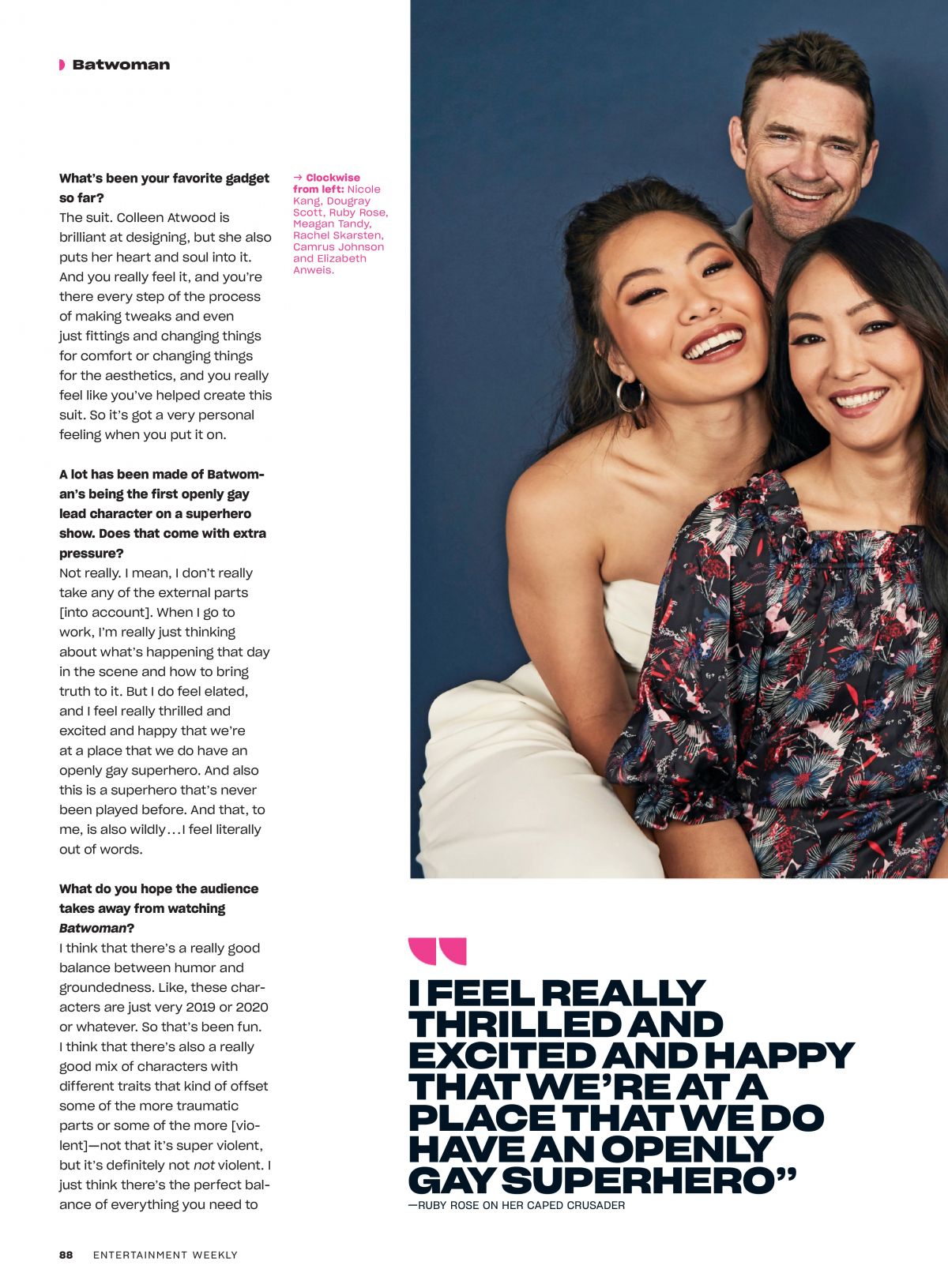 MELISSA BENOIST, RUBY ROSE amd CAITY LOTZ in Entertainment Weekly, The ...