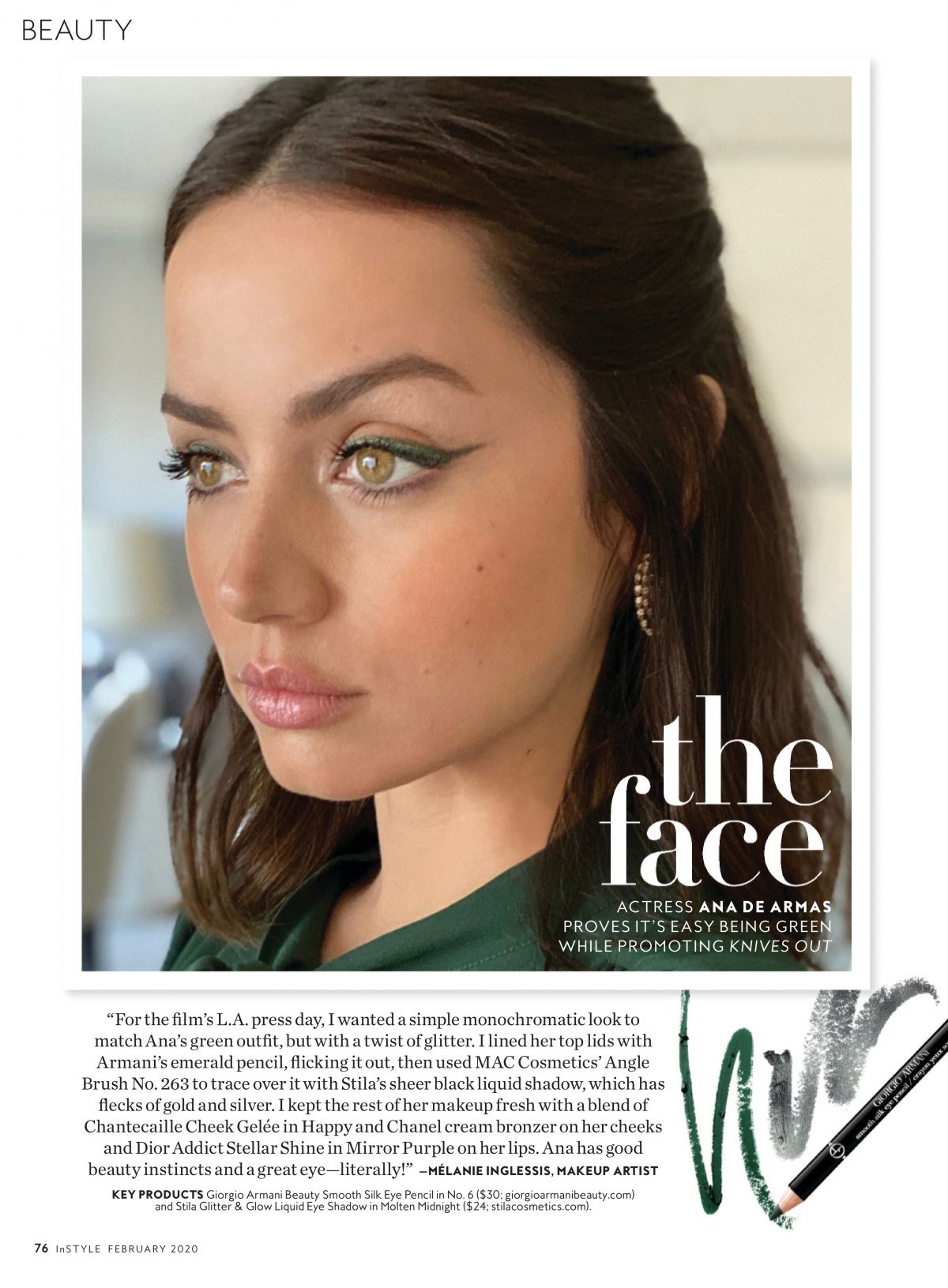 ANA DE ARMAS in Instyle Magazine, February 2020 – HawtCelebs
