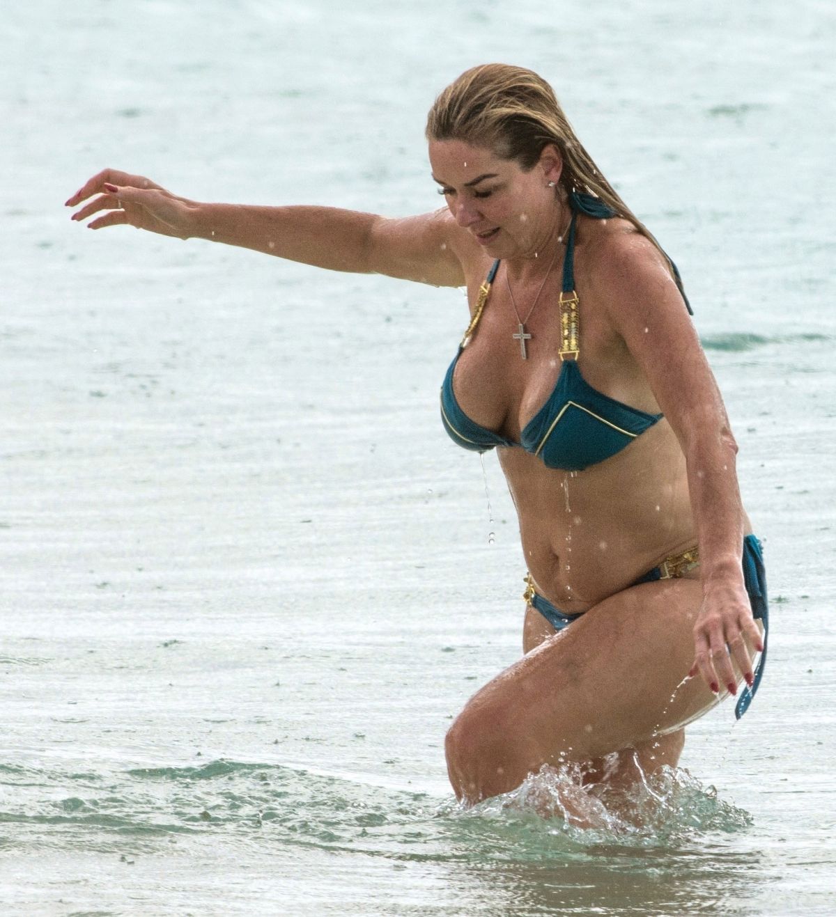 CLAIRE SWEENEY In Bikini At A Beach In Barbados 01 13 2020 HawtCelebs