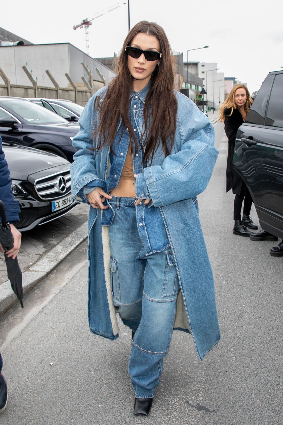 BELLA HADID Arrives at Balenciaga Fashion Show in Paris 03/01/2020 ...