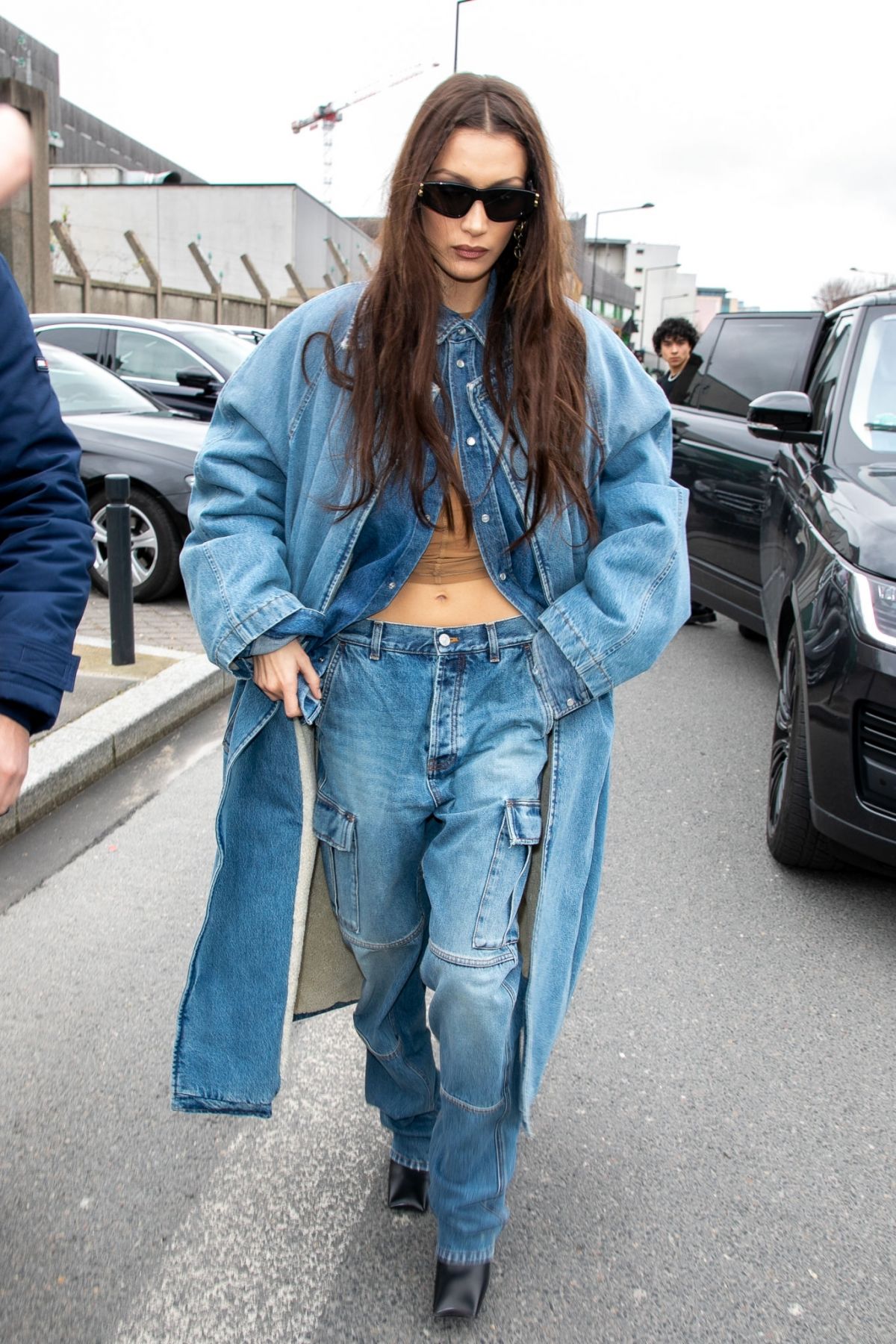 BELLA HADID Arrives at Balenciaga Fashion Show in Paris 03/01/2020 ...