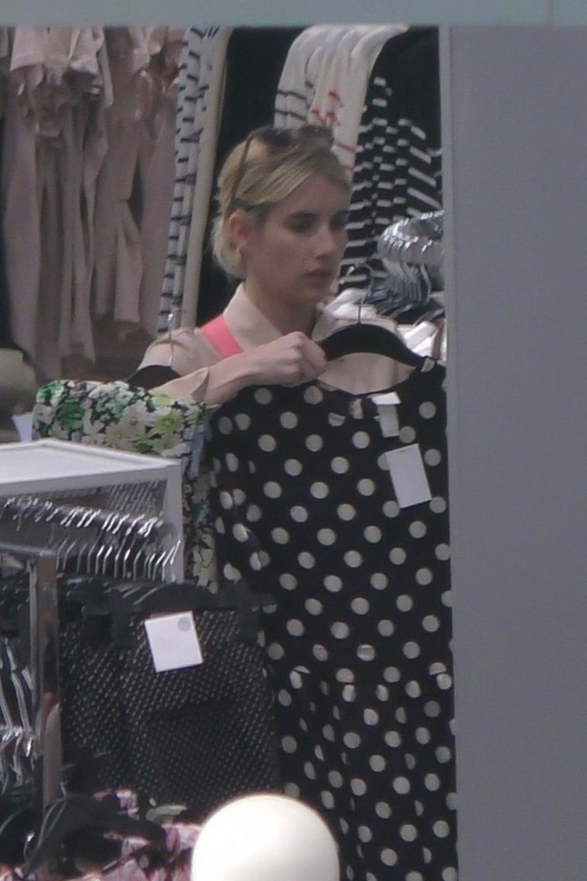 EMMA ROBERTS and KELLY CUNNINGHAM Shopping at H&M in Burbank 03/09/2020 ...