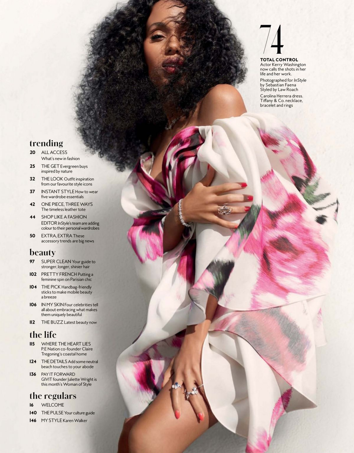 KERRY WASHINGTON in Instyle Magazine, Australia April 2020 – HawtCelebs
