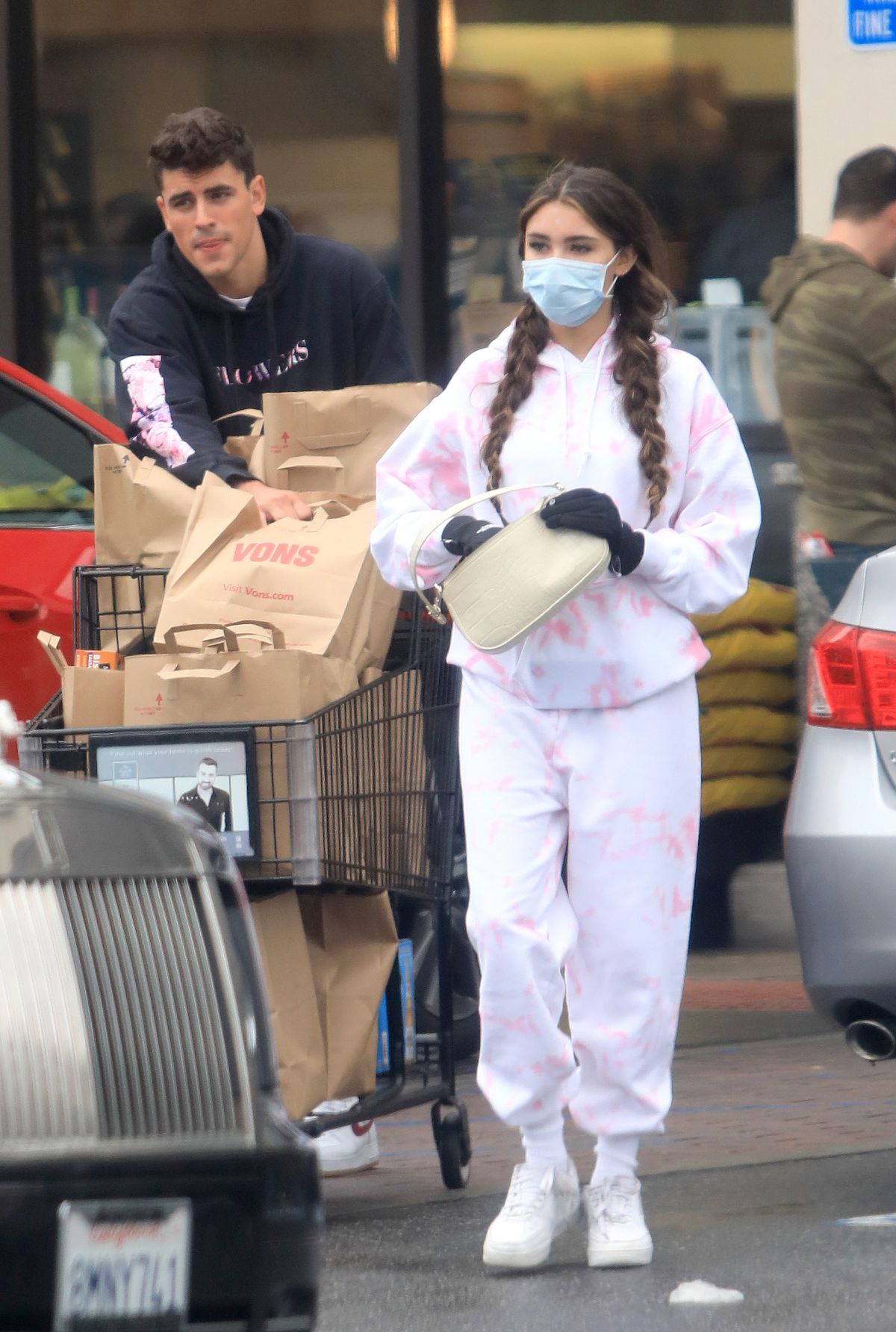 MADISON BEER Wears Surgical Mask Out Shopping in Los Angeles 03/14/2020 ...