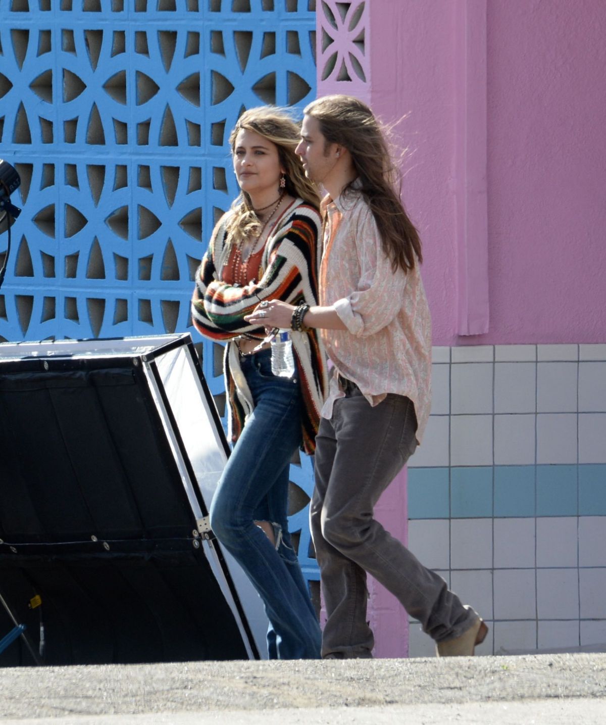 PARIS JACKSON and Gabriel Glenn Filming Their Latest Music Video in Los ...