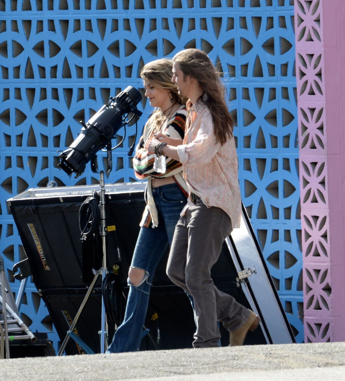 PARIS JACKSON and Gabriel Glenn Filming Their Latest Music Video in Los ...