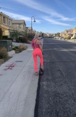 ANGELIQUE FRENCHY MORGAN Rides Her Scooter Out in Las Vegas 03/31/2020 ...
