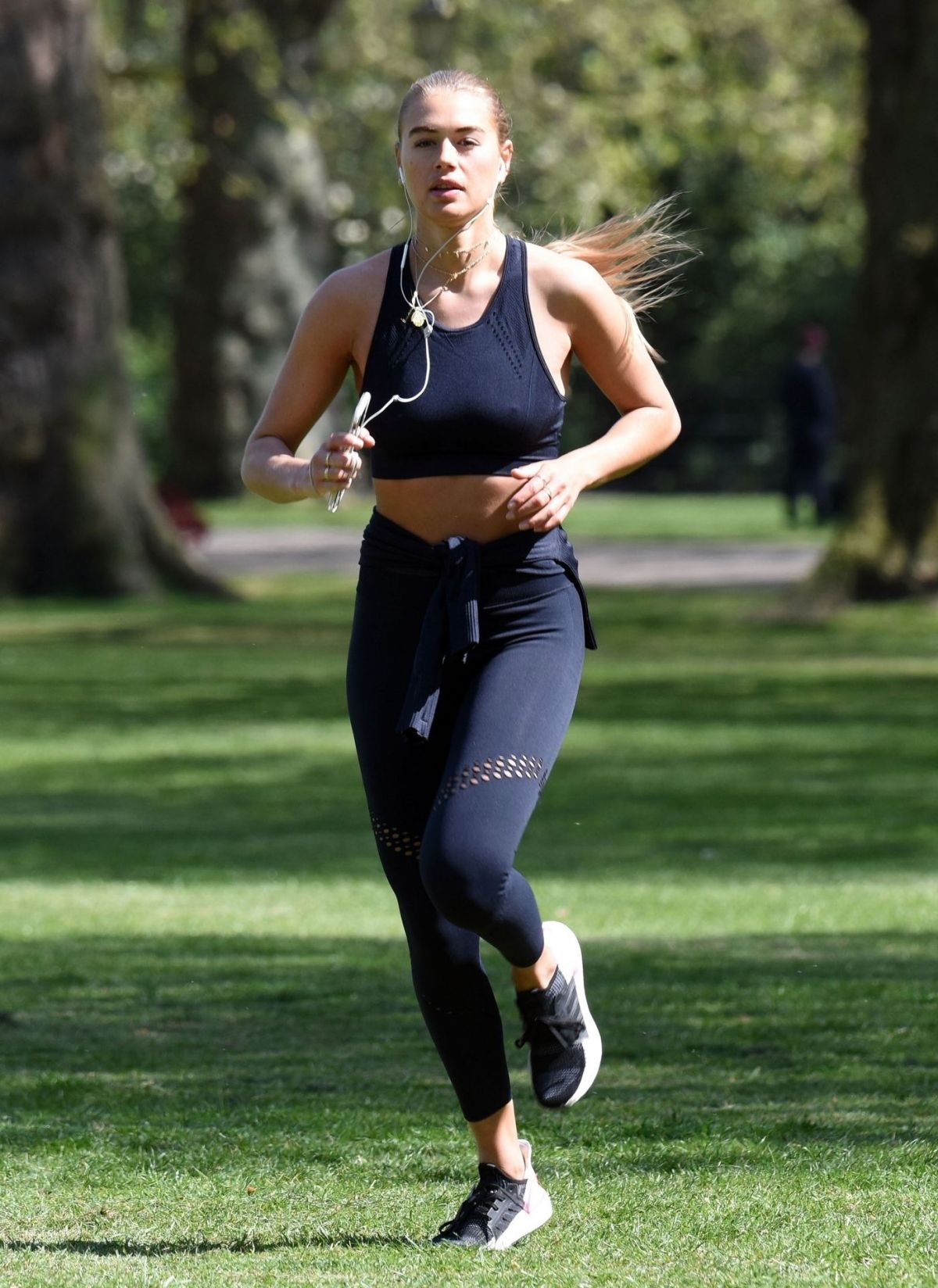 ARABELLA CHI Workout at a Park in London 04/15/2020 – HawtCelebs