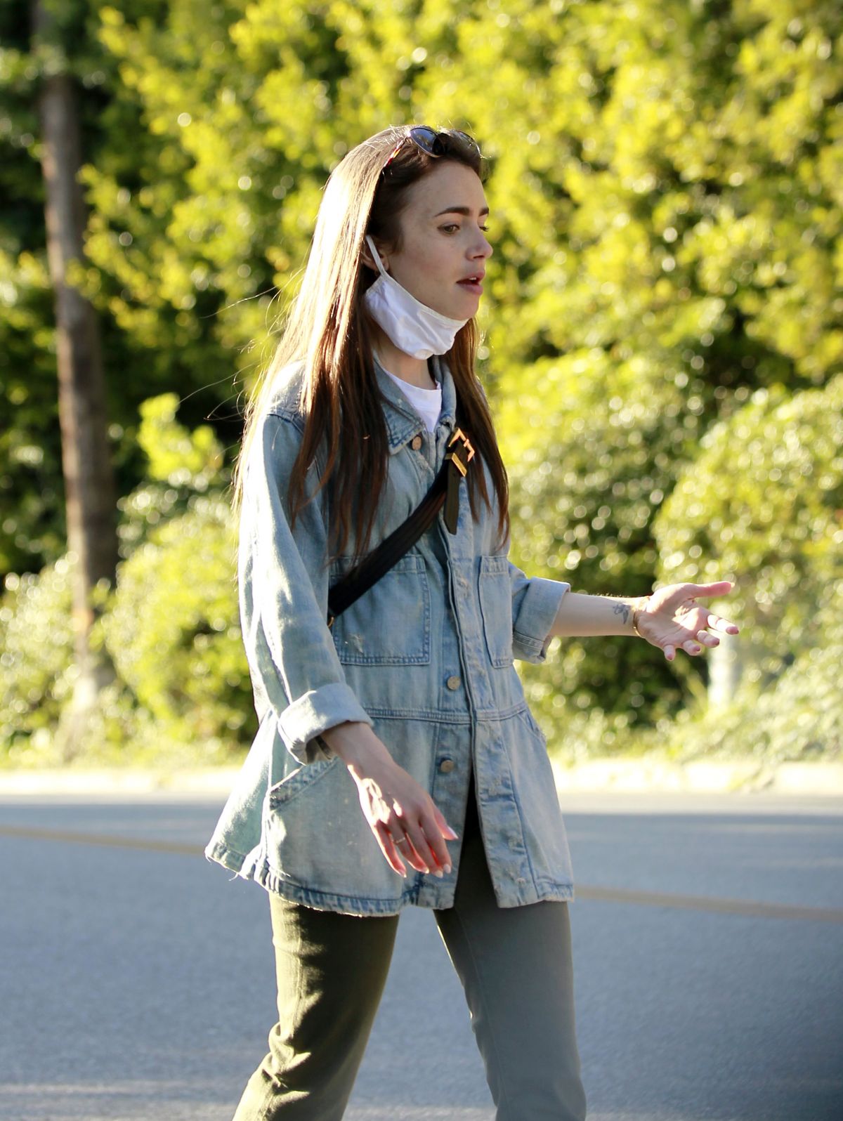 LILY COLLINS Out and About in Beverly Hills 04/17/2020 – HawtCelebs