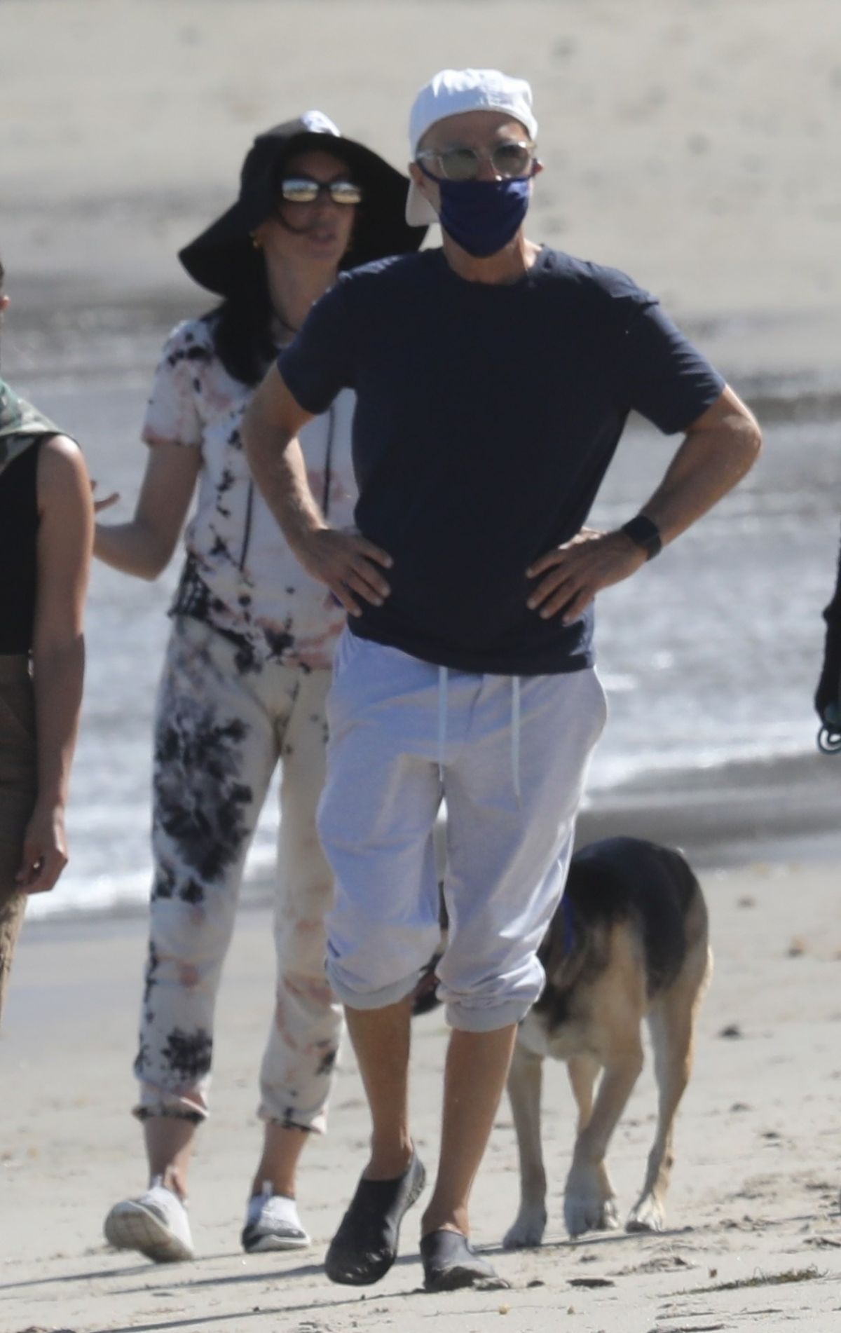 LIBERT RISS and Jimmy Iovine Out with Their Dog on the Beach in Malibu ...