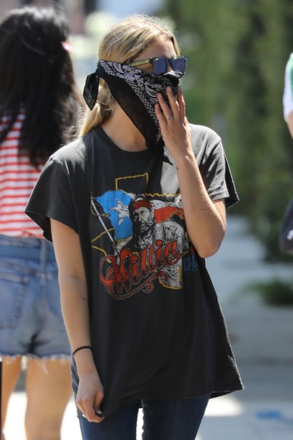 ASHLEY BENSON Wearing Banda Mask Out in West Hollywood 06/13/2020 ...