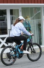 CHRISTINA SCHWARZENEGGER Out Riding a Bike in Brentwood 06/16/2020 ...