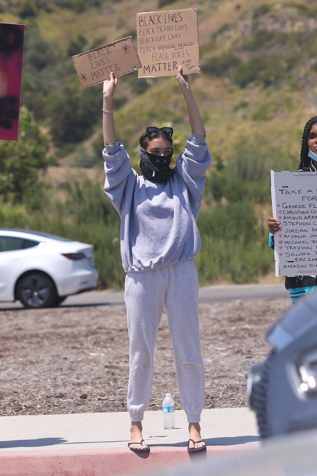 MADISON BEER Out Protesting in Malibu 06/03/2020 – HawtCelebs