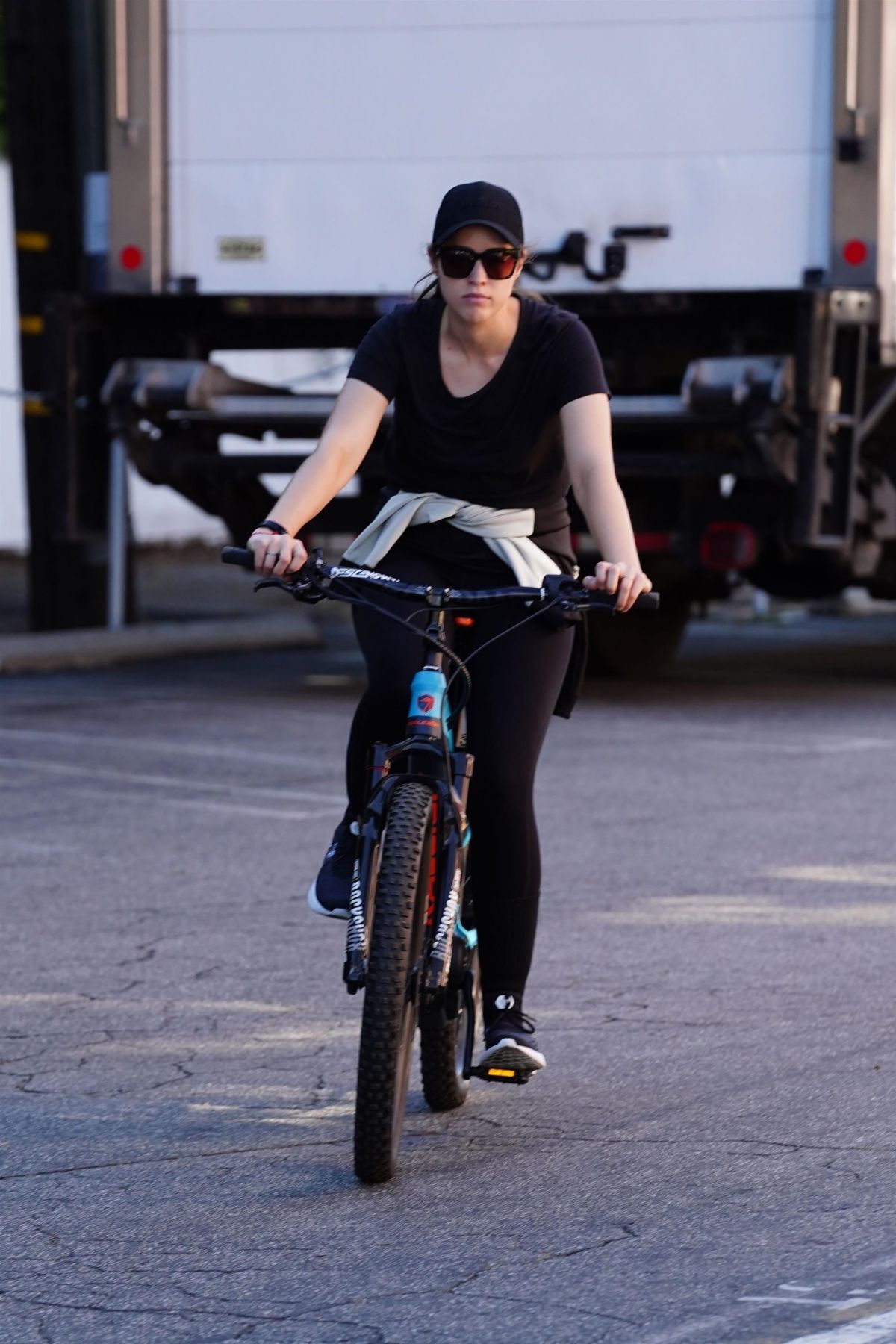 Pregnant CHRISTINA SCHWARZENEGGER Riding Her Bike Out in Brentwood 06 ...