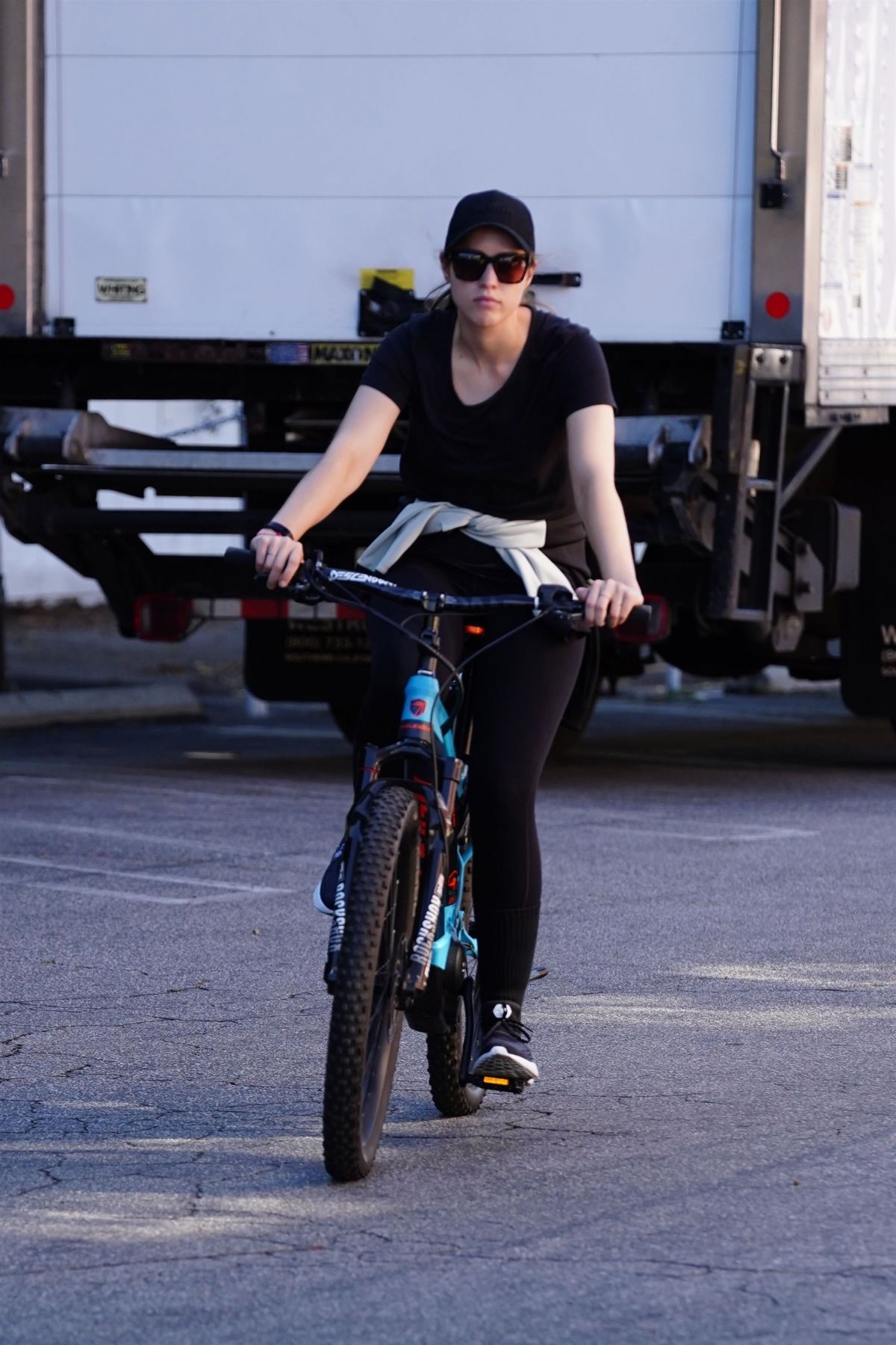 Pregnant CHRISTINA SCHWARZENEGGER Riding Her Bike Out in Brentwood 06 ...