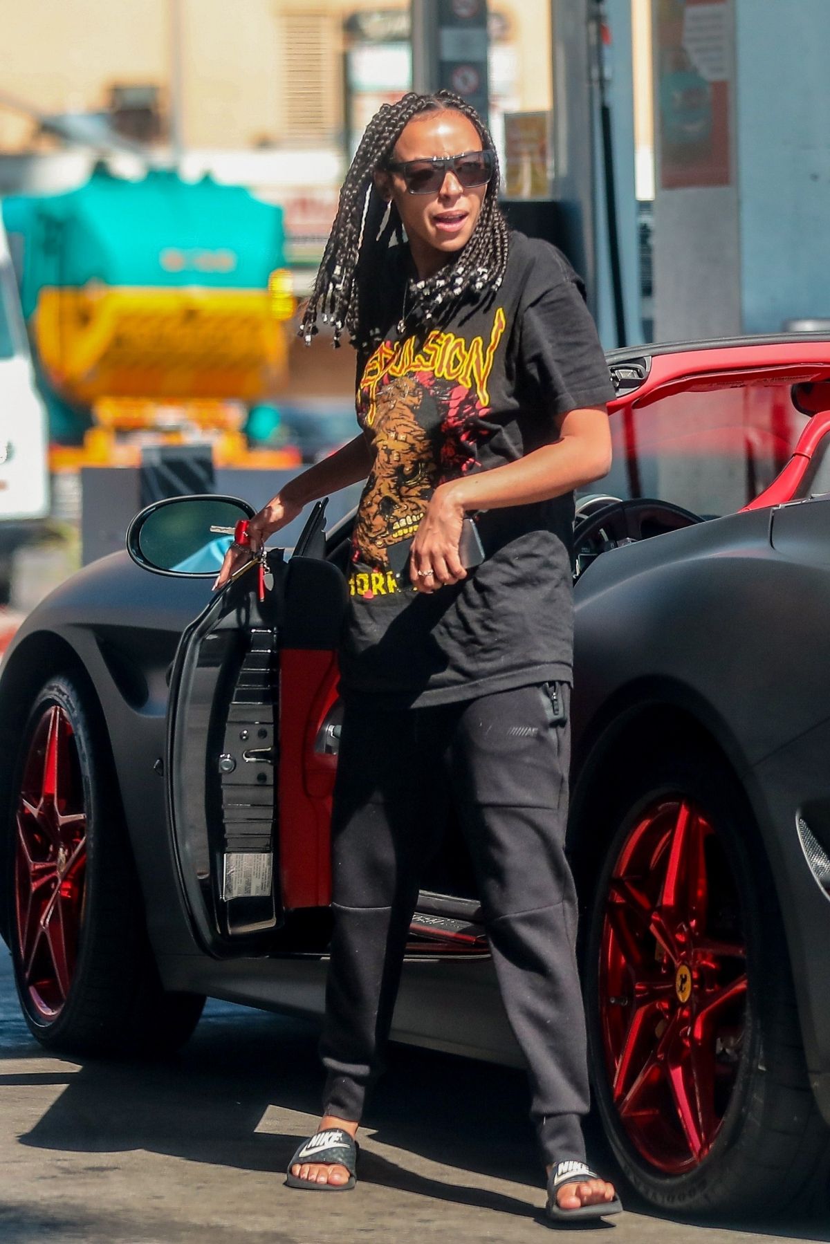TINASHE Driving Her Ferrari Out in Beverly Hills 06/18/2020 – HawtCelebs