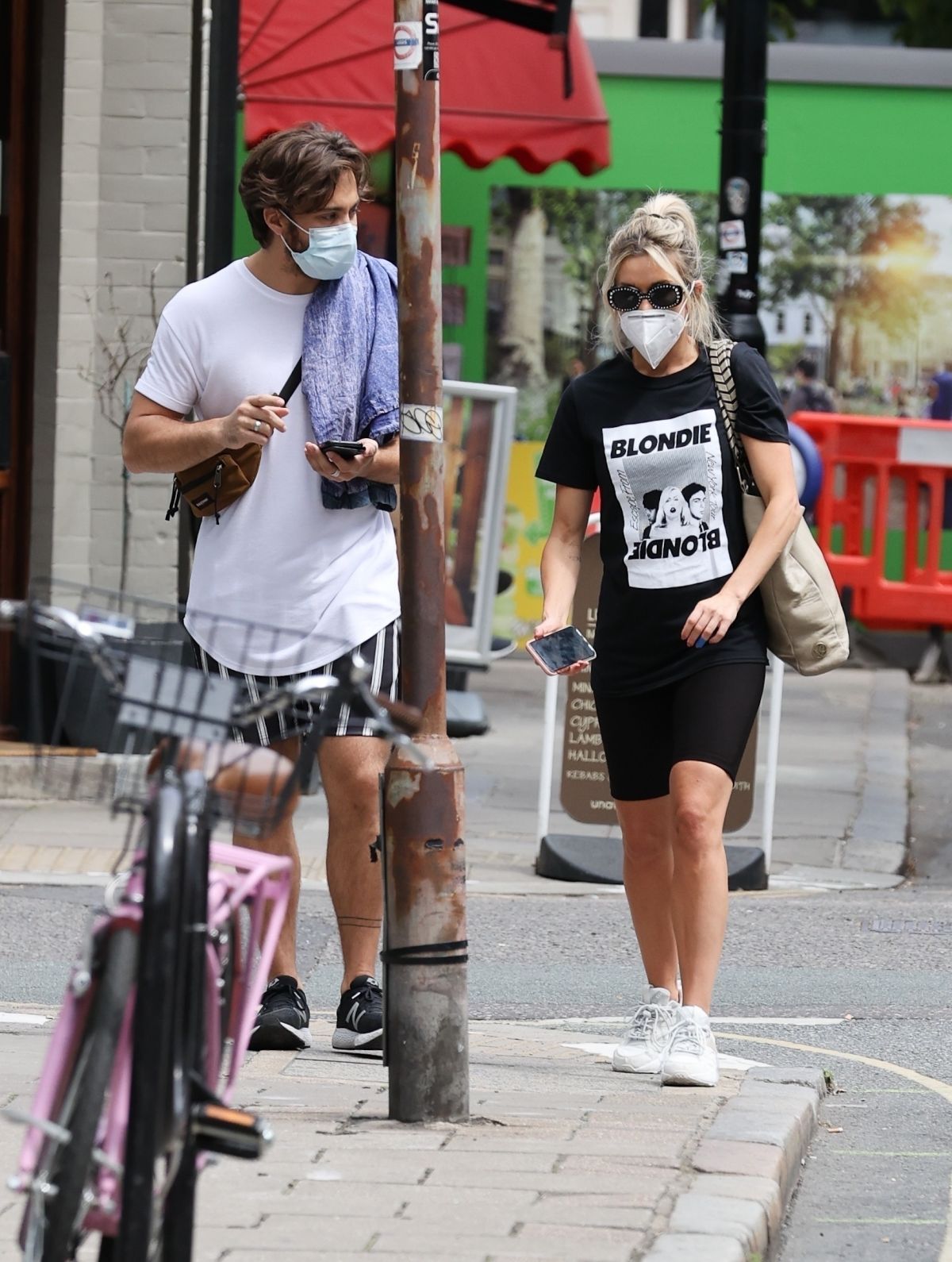 ASHLEY ROBERTS Wearing a Face Mask Out in London 07/24/2020 – HawtCelebs