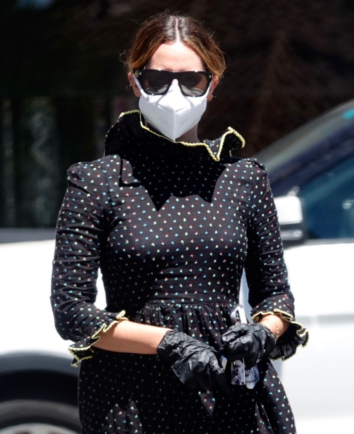 ASHLEY TISDALE Wearing Mask, Gloves and Eyewear Out in Los Angeles 08 ...