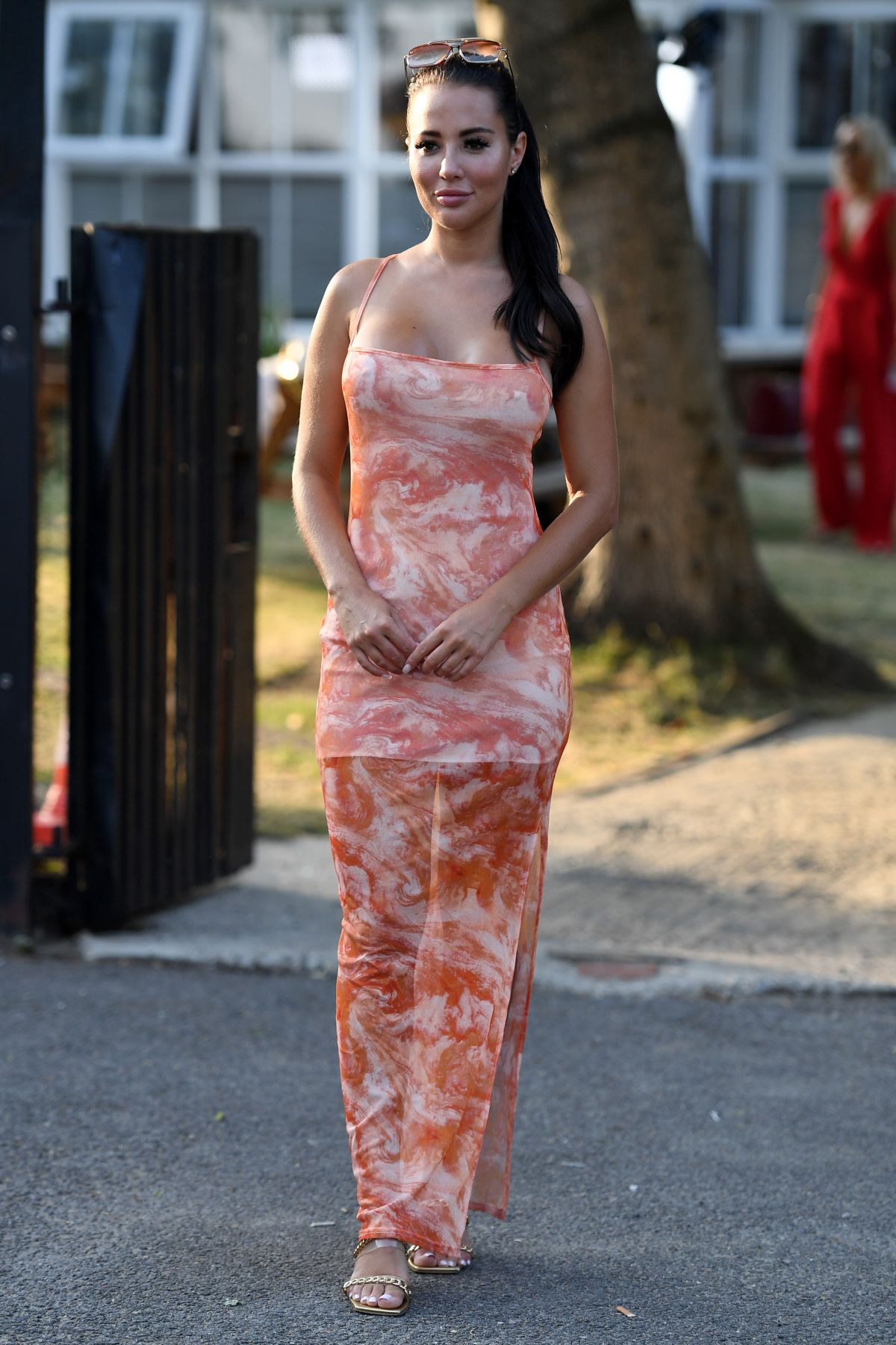 YAZMIN OUKHELLOU on the Set of TOWIE in London 08/09/2020 – HawtCelebs