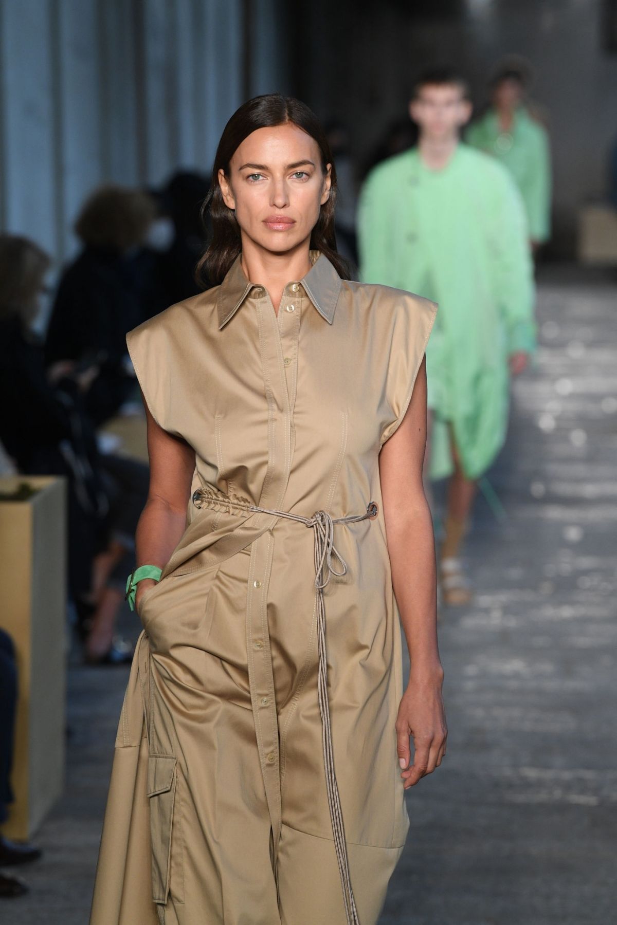 IRINA SHAYK at Hugo Boss Runway Show at Milan Fashion Week 09/23/2020 ...