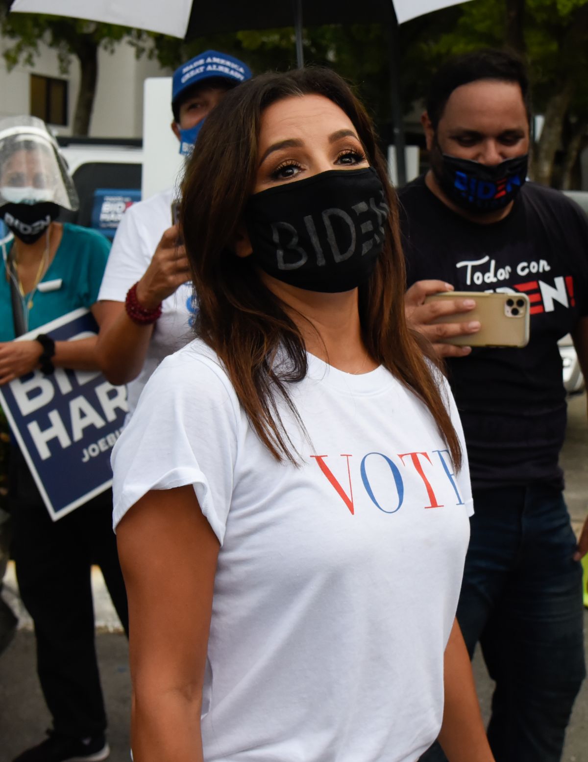 EVA LONGORIA at Ana Navarro Rally For the Latino Vote in Miami 09/30 ...