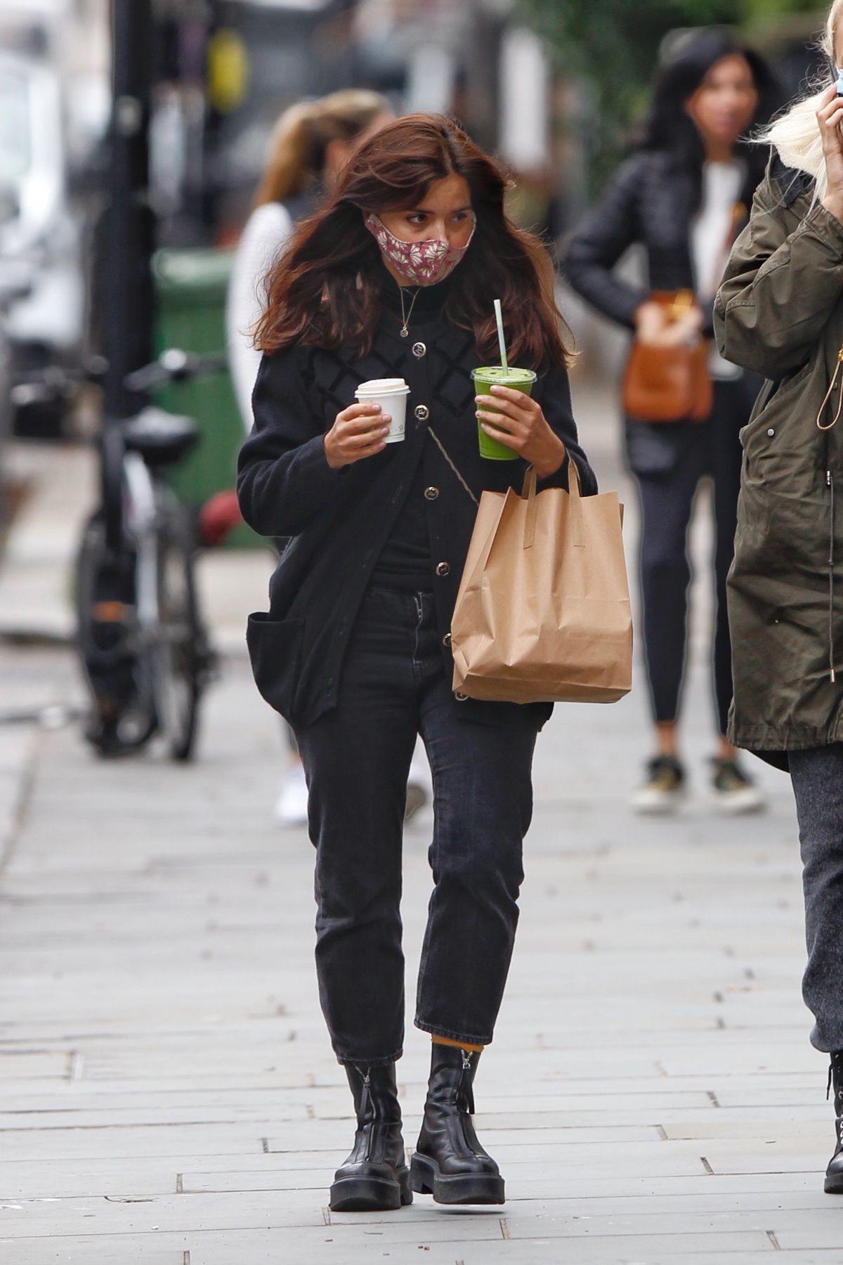 JENNA LOUISE COLEMAN Wearing a Mask Out in Notting Hill 10/13/2020 ...