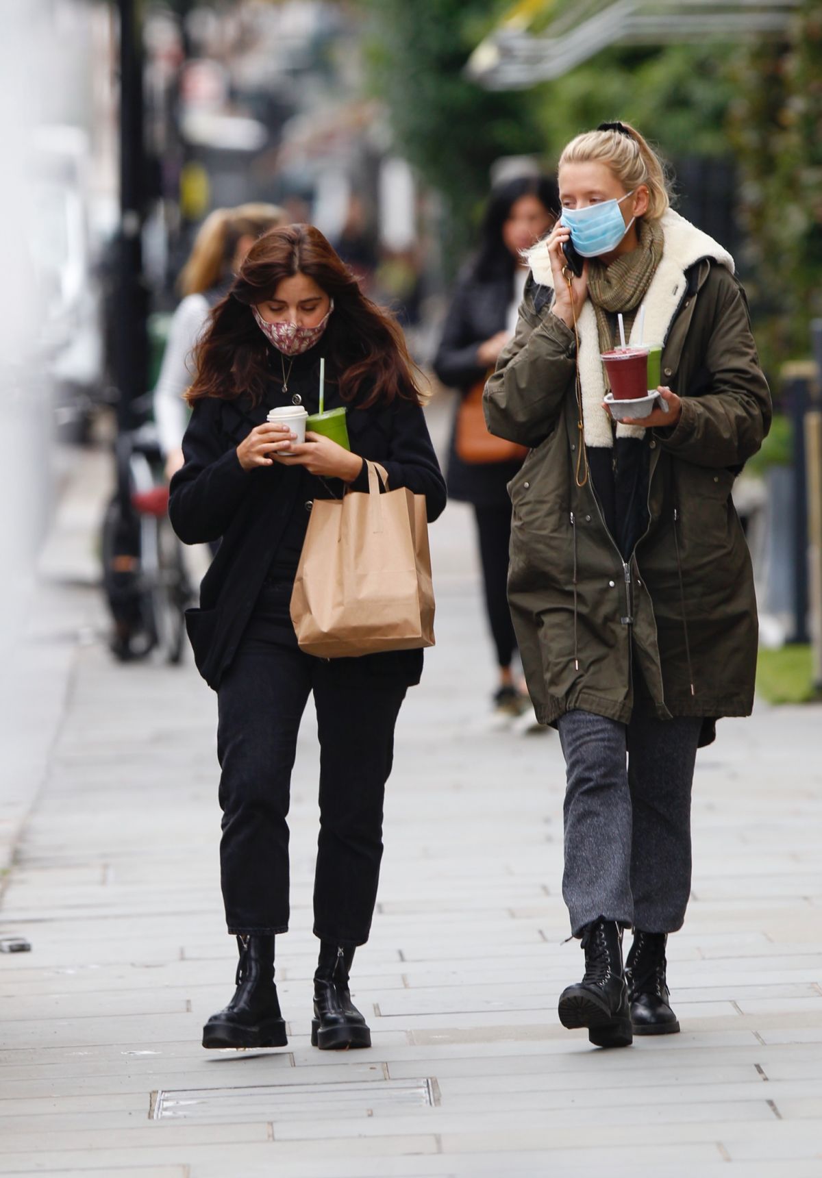 JENNA LOUISE COLEMAN Wearing a Mask Out in Notting Hill 10/13/2020 ...