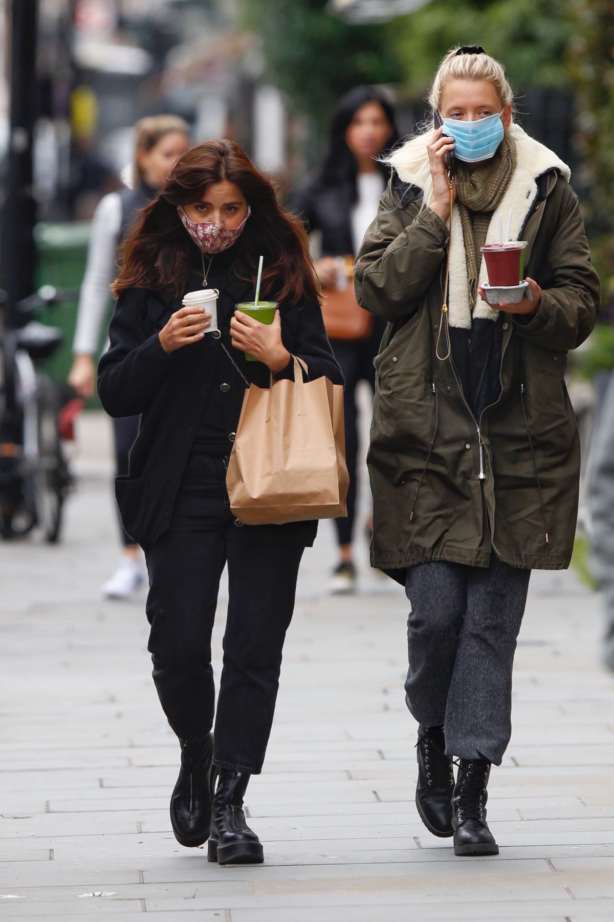 JENNA LOUISE COLEMAN Wearing a Mask Out in Notting Hill 10/13/2020 ...