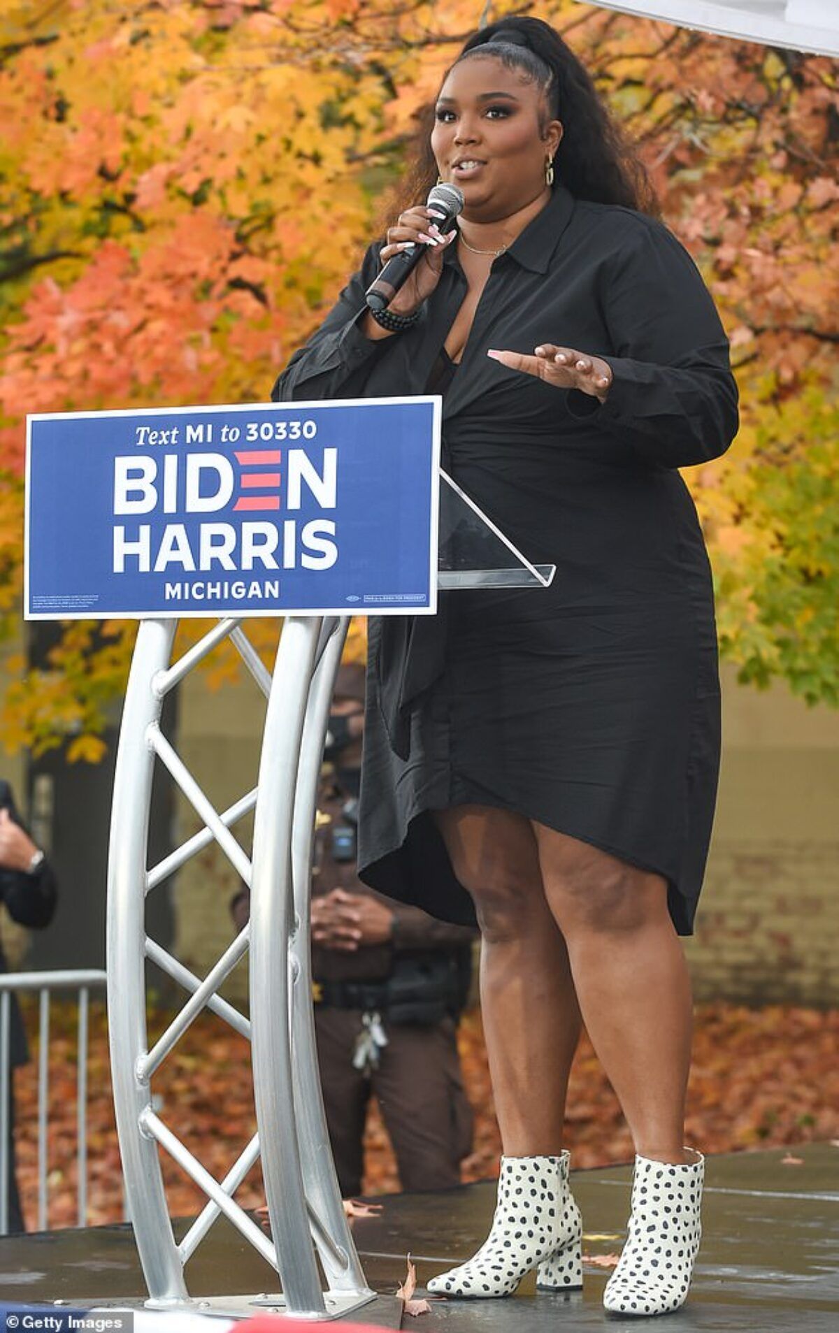 LIZZO Speak at Campaigns for Democratic Presidential Candidates Joe ...