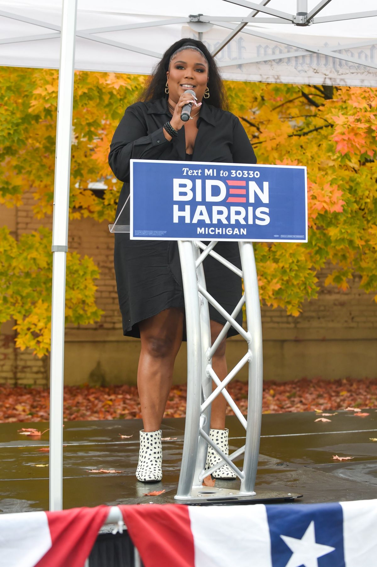 LIZZO Speak at Campaigns for Democratic Presidential Candidates Joe ...
