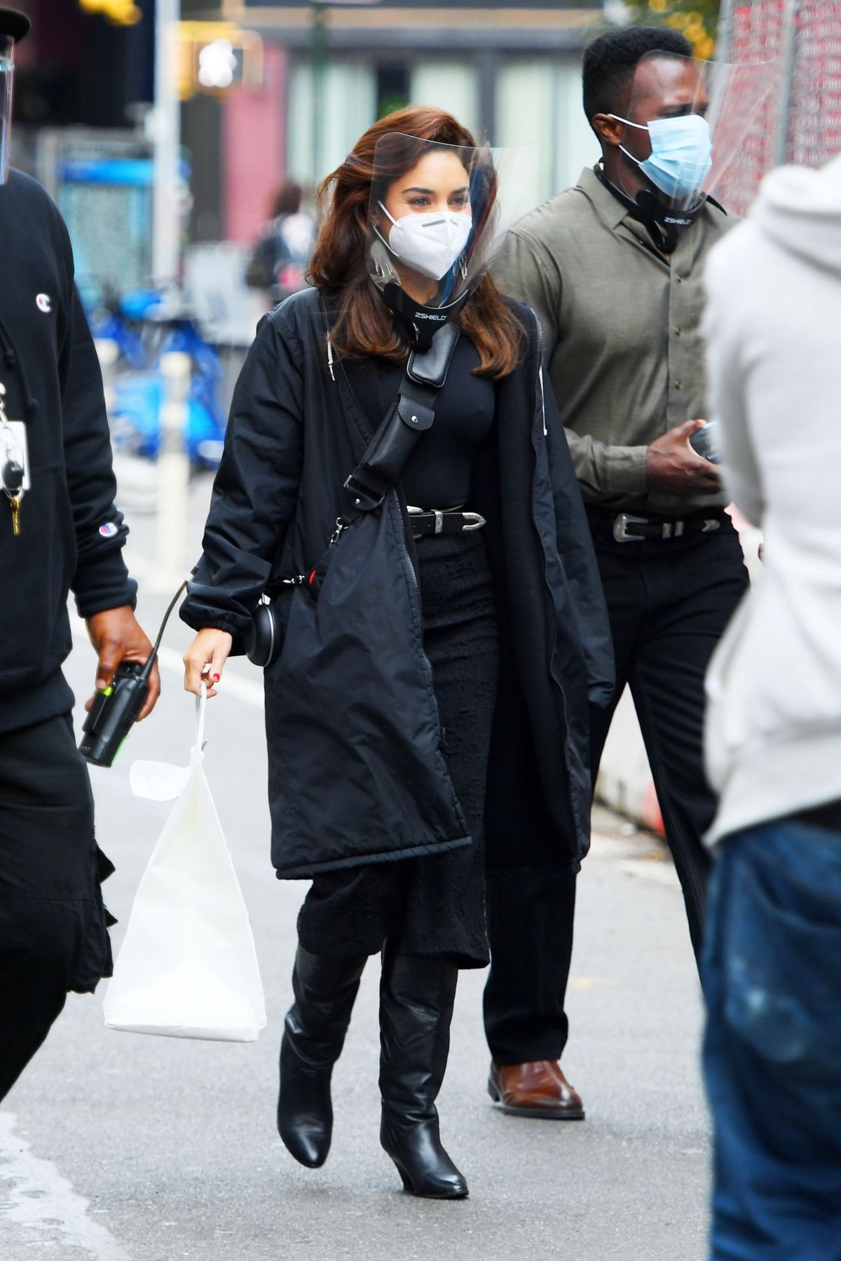 VANESSA HUDGENS on the Set of Tick, Tick… Boom! in New York 10/21/2020 ...