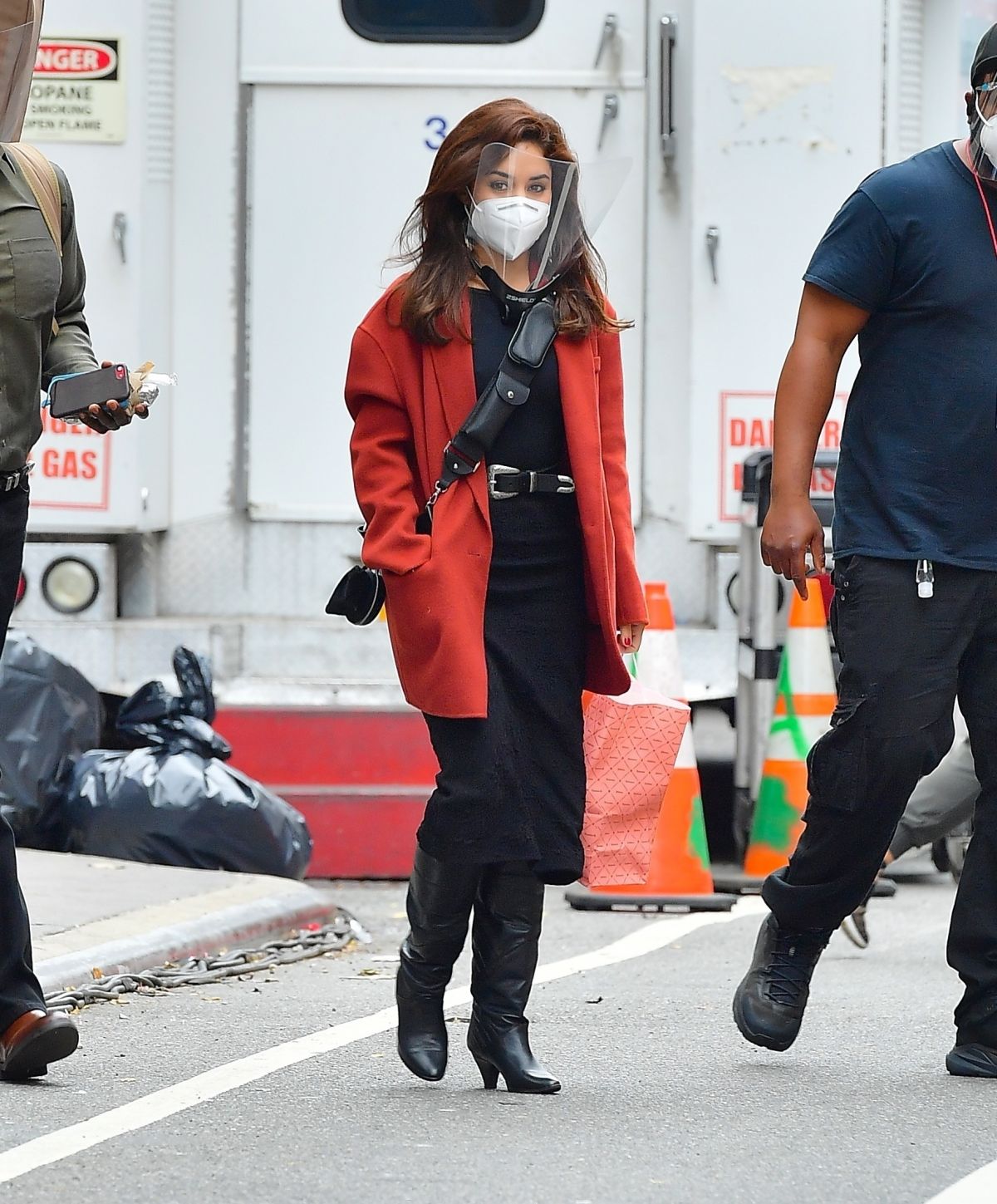 VANESSA HUDGENS on the Set of Tick, Tick… Boom! in New York 10/22/2020 ...
