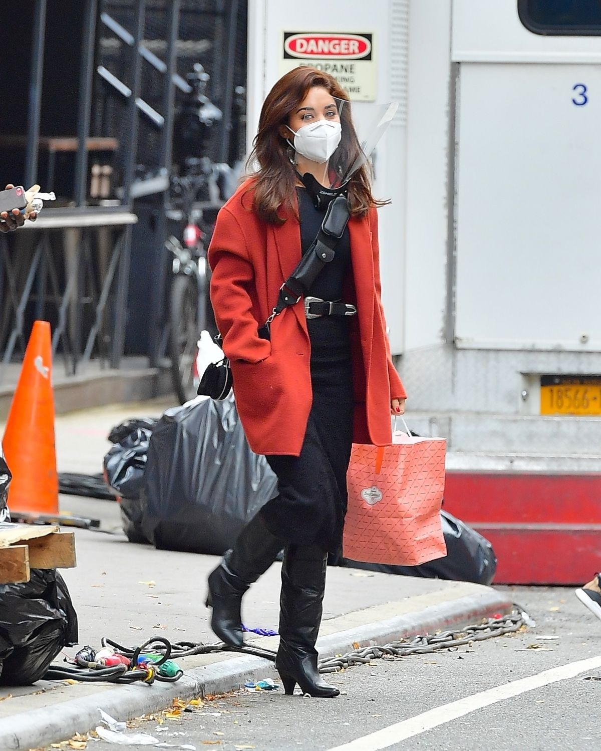 VANESSA HUDGENS on the Set of Tick, Tick… Boom! in New York 10/22/2020 ...
