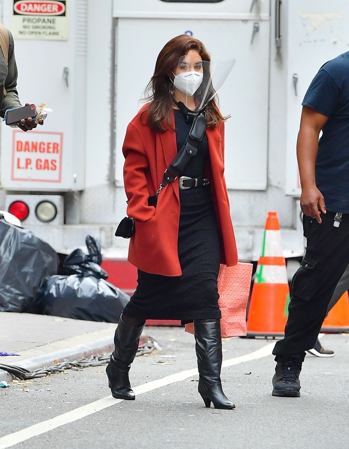VANESSA HUDGENS on the Set of Tick, Tick… Boom! in New York 10/22/2020 ...