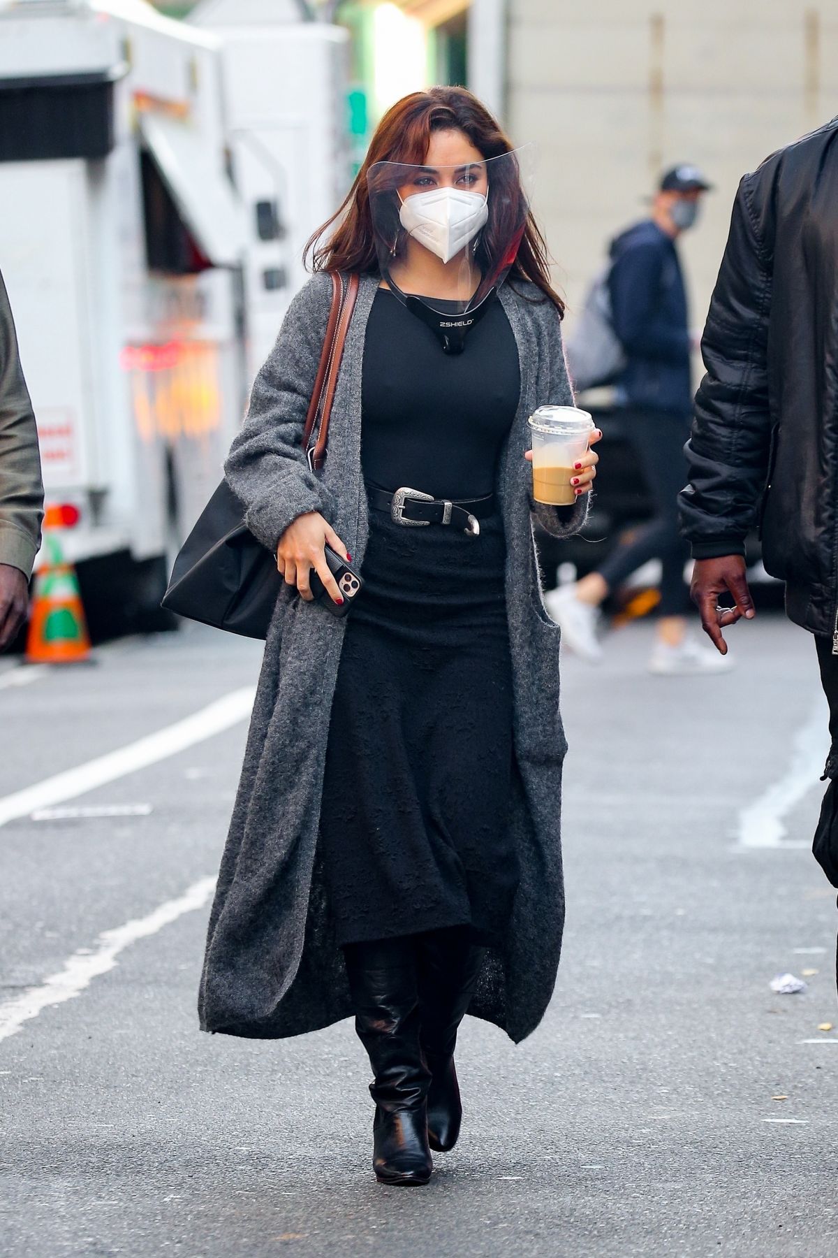 VANESSA HUDGENS on the Set of Tick, Tick… Boom! in New York 10/23/2020 ...