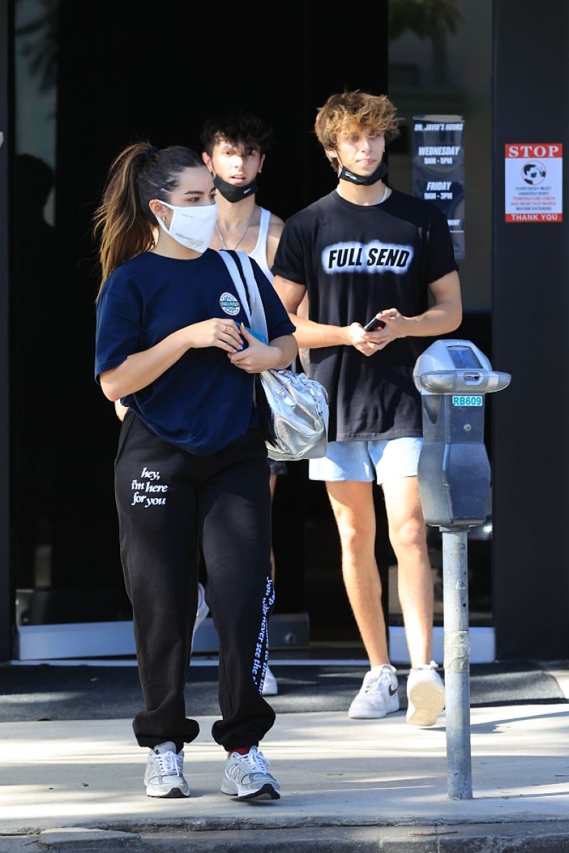 ADDISON RAE and Bryce Hall Leaves a Gym 10/31/20520 – HawtCelebs