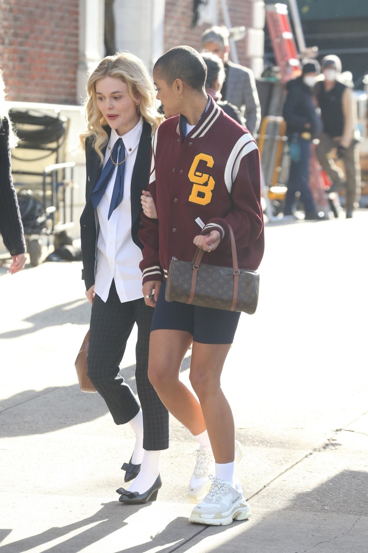 EMILY ALYN LIND on the Set of Gossip Girl in New York 11/24/2020 ...