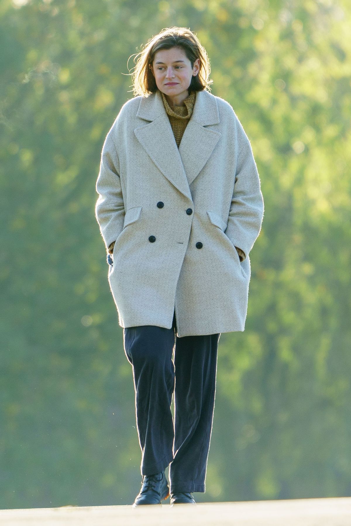 EMMA CORRIN Out with Her Dog at a Park in London 11/15/2020 – HawtCelebs