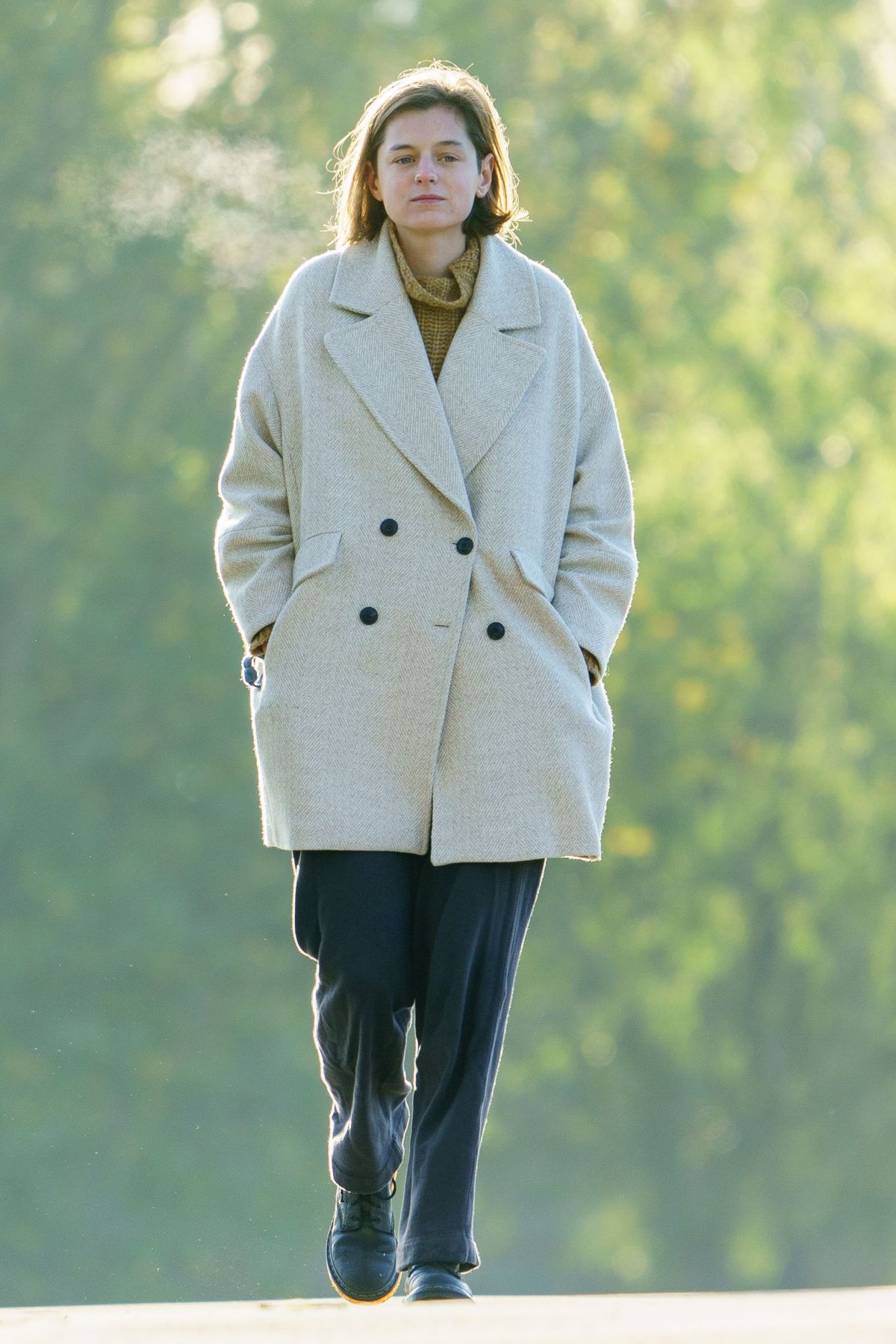 EMMA CORRIN Out with Her Dog at a Park in London 11/15/2020 – HawtCelebs