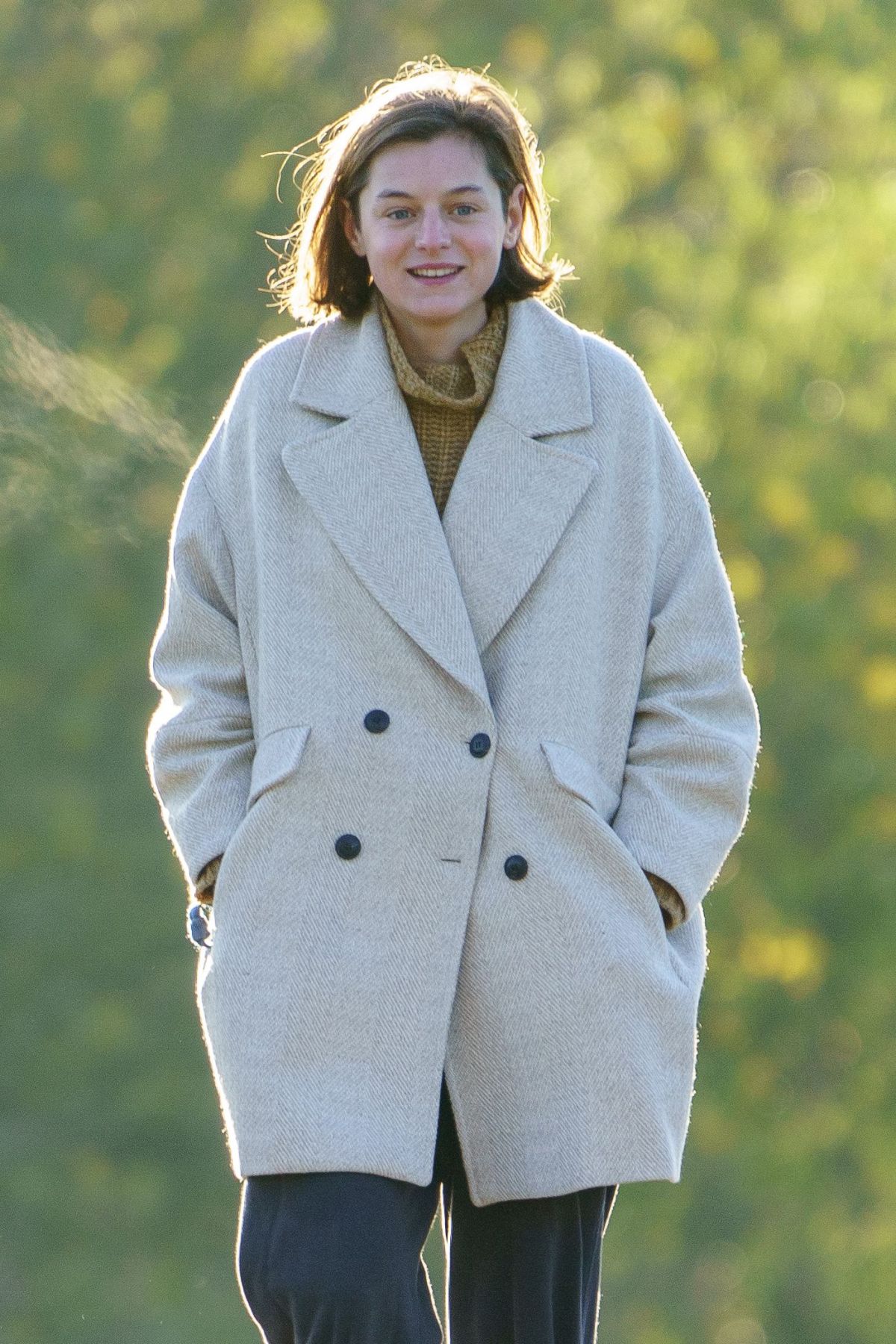 EMMA CORRIN Out with Her Dog at a Park in London 11/15/2020 – HawtCelebs