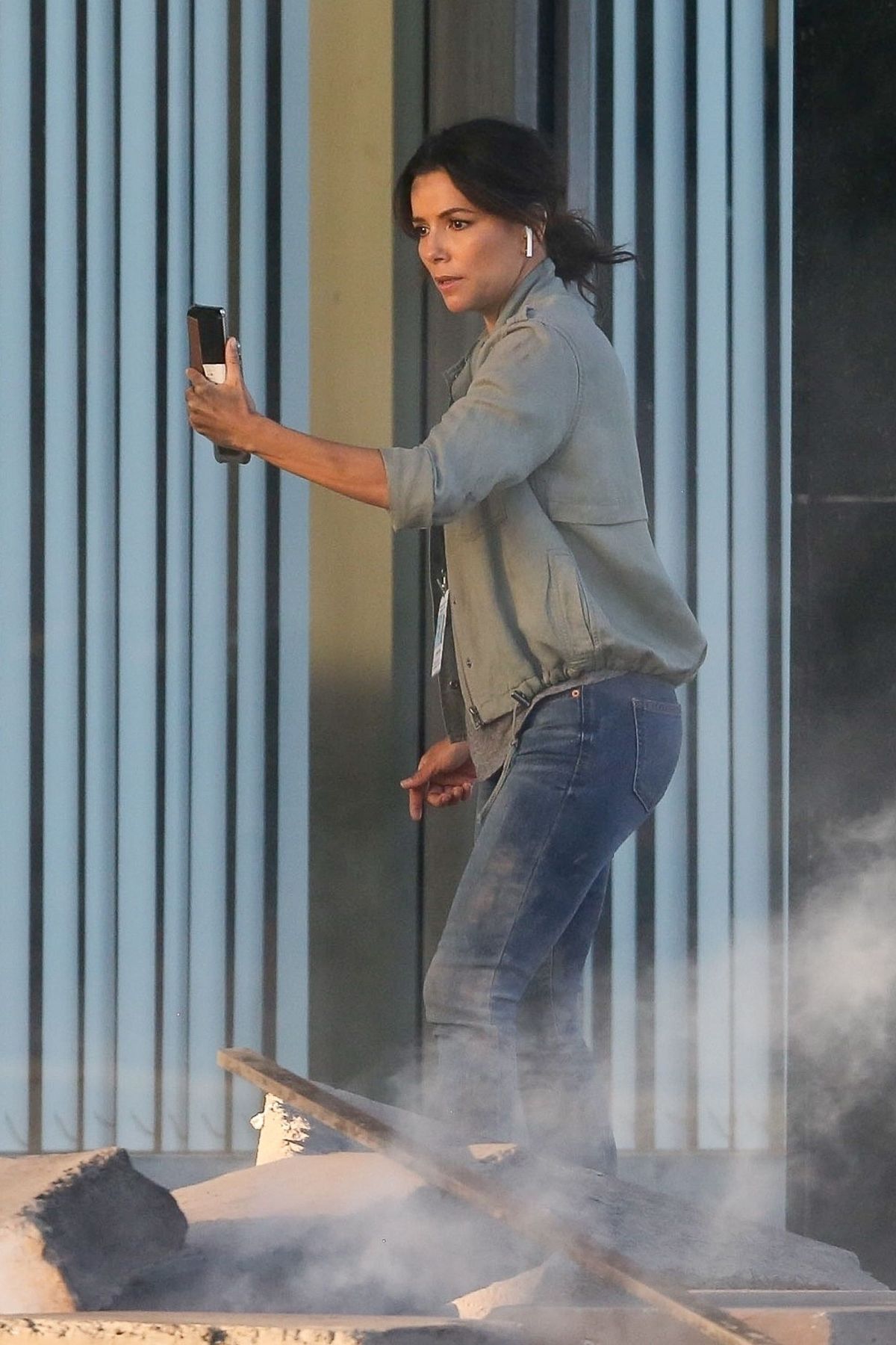 EVA LONGORIA on the Set of a New Movie in Los Angeles 11/22/2020 ...