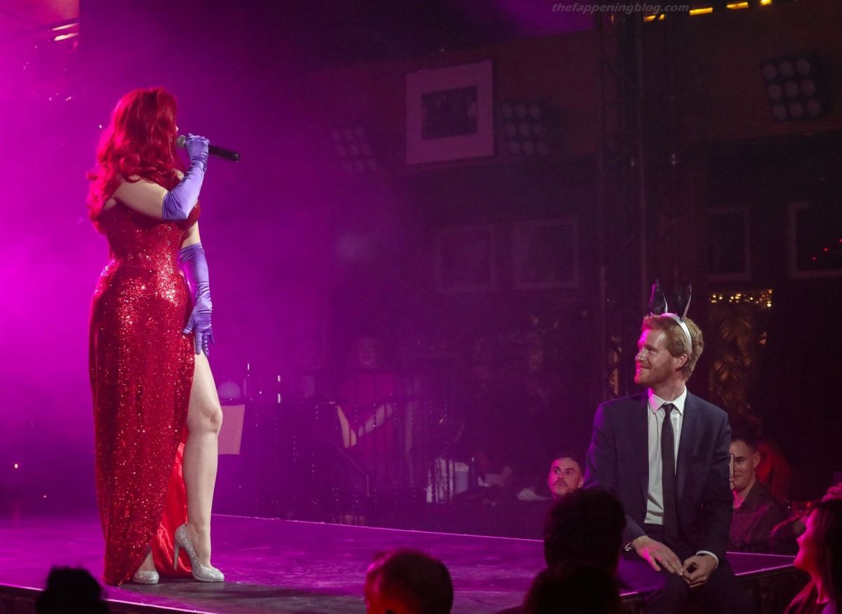 ISABELLA BLISS as Jessica Rabbit at Proud Embankment in London 12/09 ...