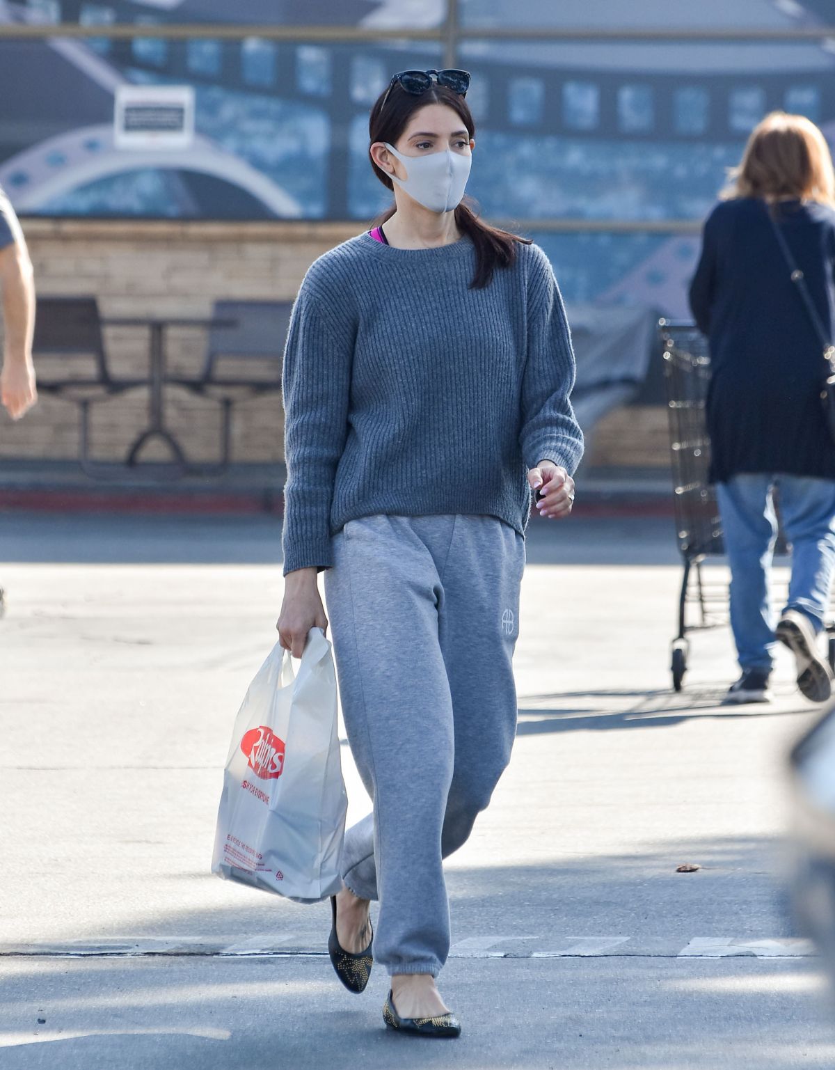 ASHLEY GREENE Wearing a Face Mask Out in Los Angeles 02/08/2021 ...