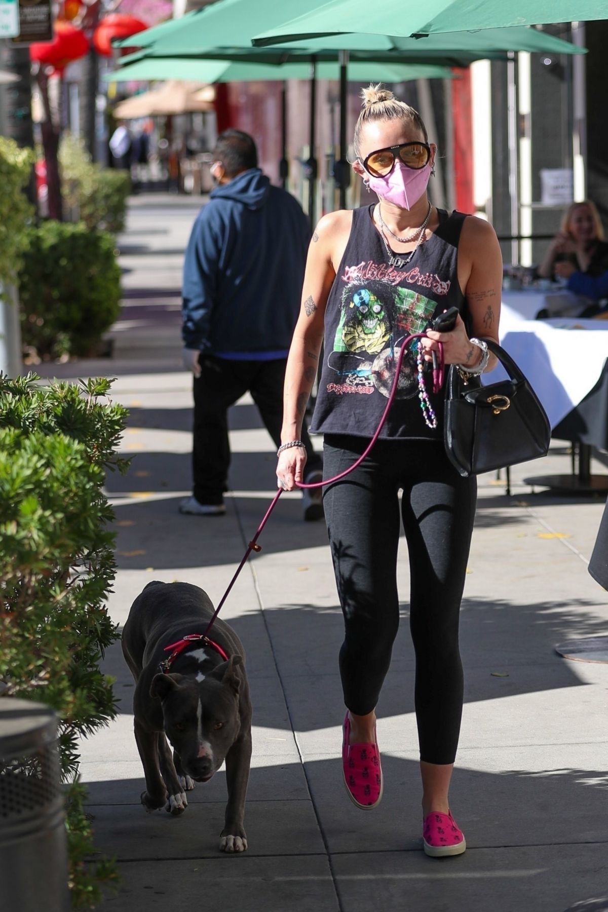 MILEY CYRUIS Out with her Dog in Beverly Hills 02/22/2021 – HawtCelebs