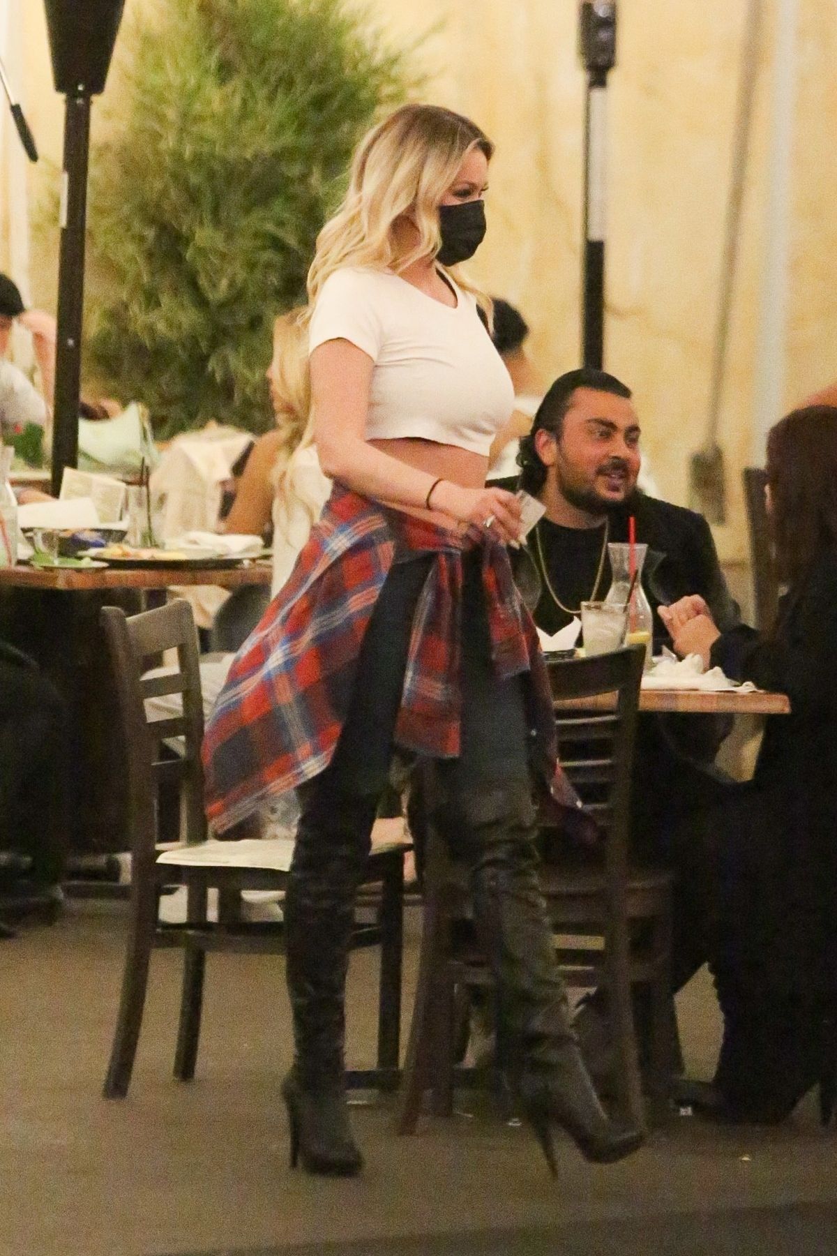 SHANNA MOAKLER and Matthew Rondeau Out for Dinner in Los Angeles 02/23 ...