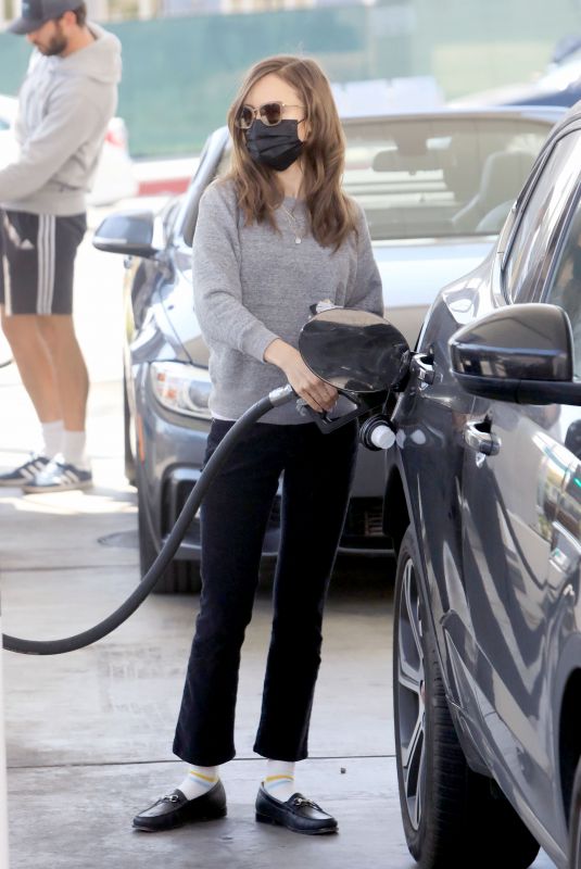 LILY COLLINS at a Gas Station in West Hollywood 04/05/2021 – HawtCelebs