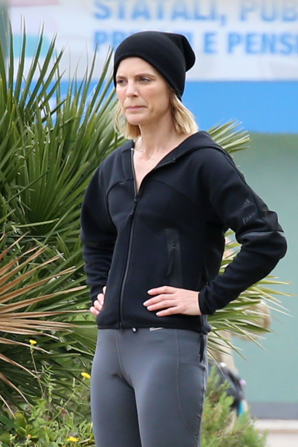 EMILIA FOX on the Set of Signora Volpe TV Series in Rome 05/19/2021 ...