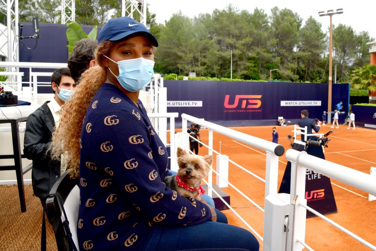 SERENA WILLIAMS at First Match of Season 2 of Ultimate Tennis Showdown ...