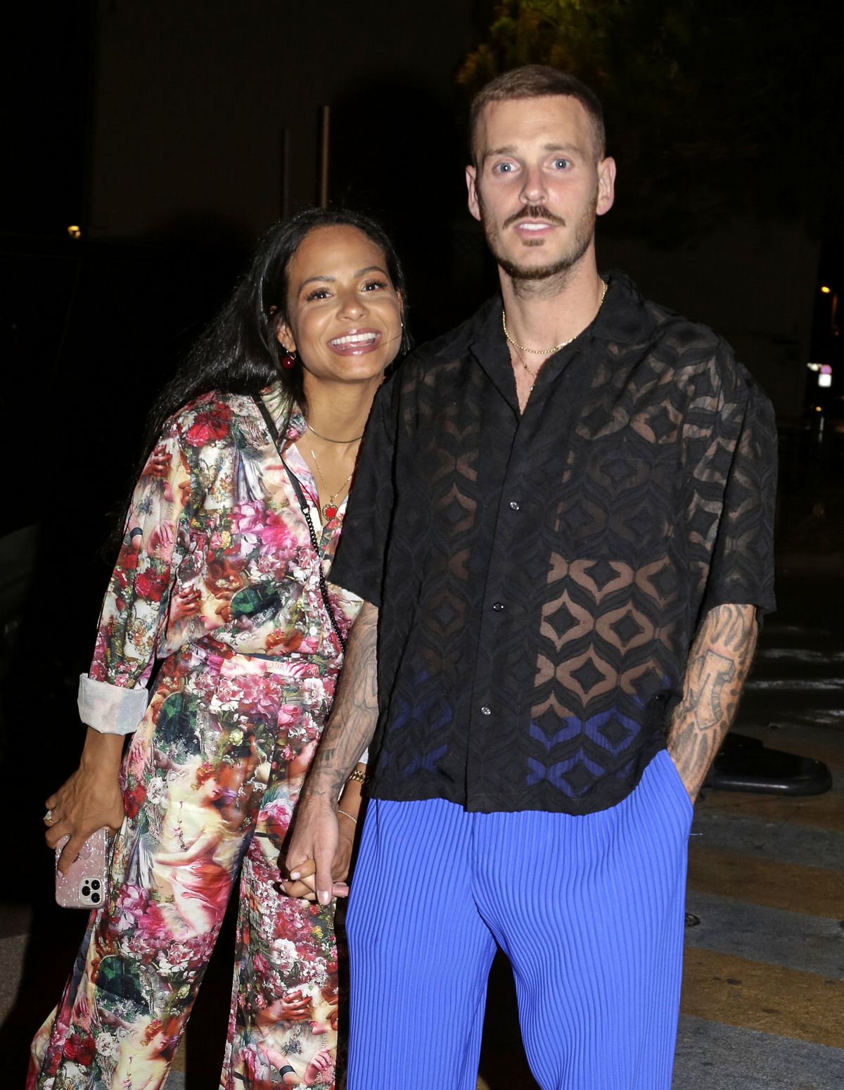 CHRISTINA MILIAN and Matt Pokora at La Gioia Restaurant in Saint-Tropez ...